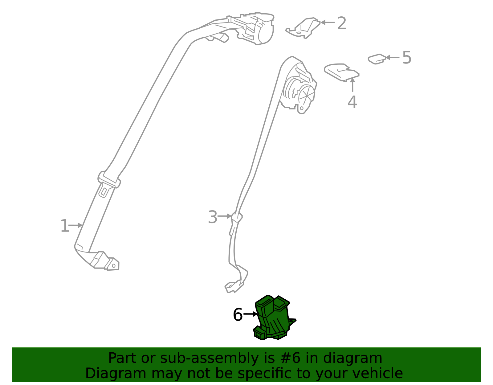 73480-42060-C0 - Seat Belt Receptacle 2019-2025 Toyota | Longo Toyota Parts