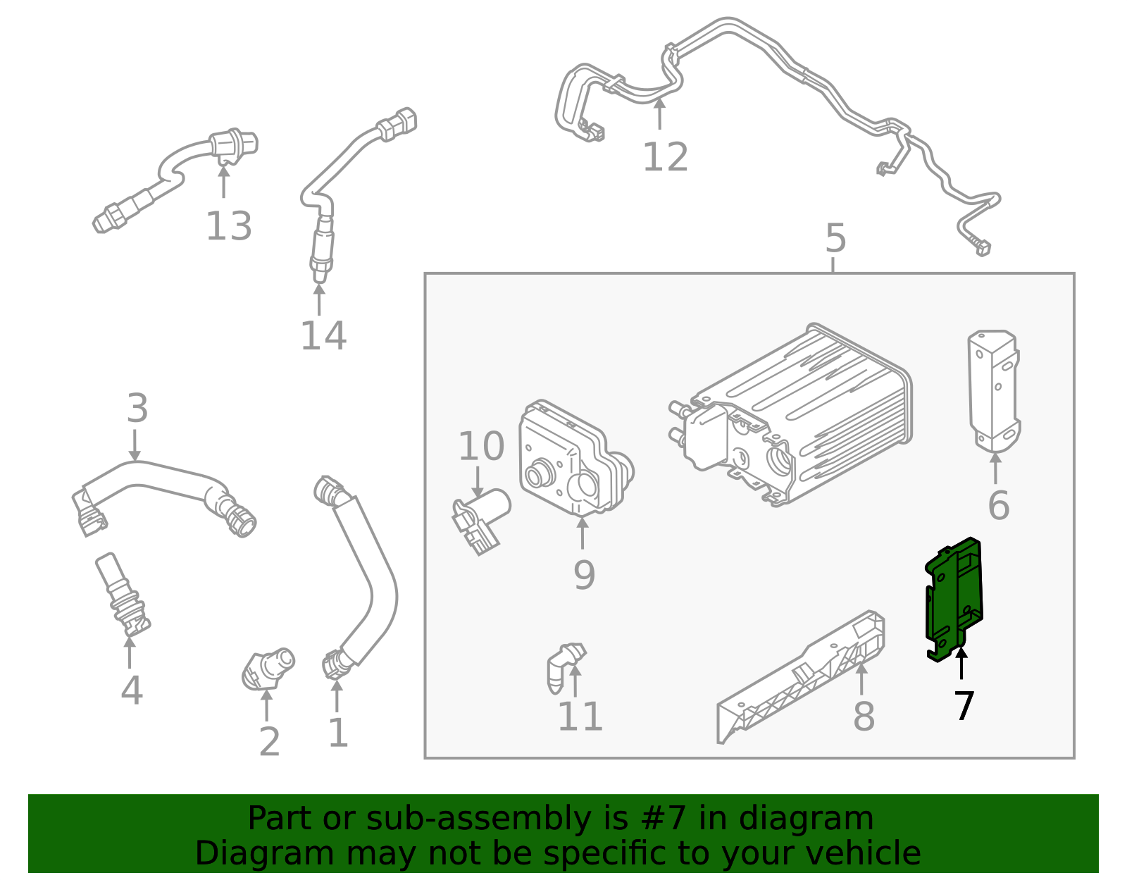 LC3Z-9D665-E - Vapor Canister Front Bracket 2020-2022 Ford F-350 Super ...