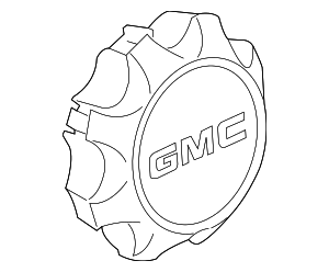 2011-2019 GMC Button Style Center Cap with GMC Logo 09597791 | Shop ...