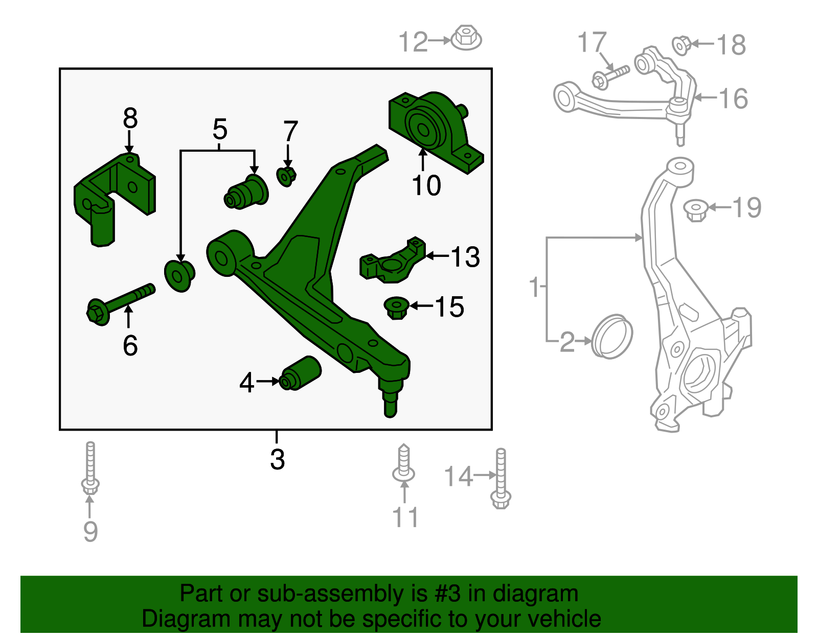 2019-2025 Volvo Lower Control Arm 32381881 | OEM Parts Online
