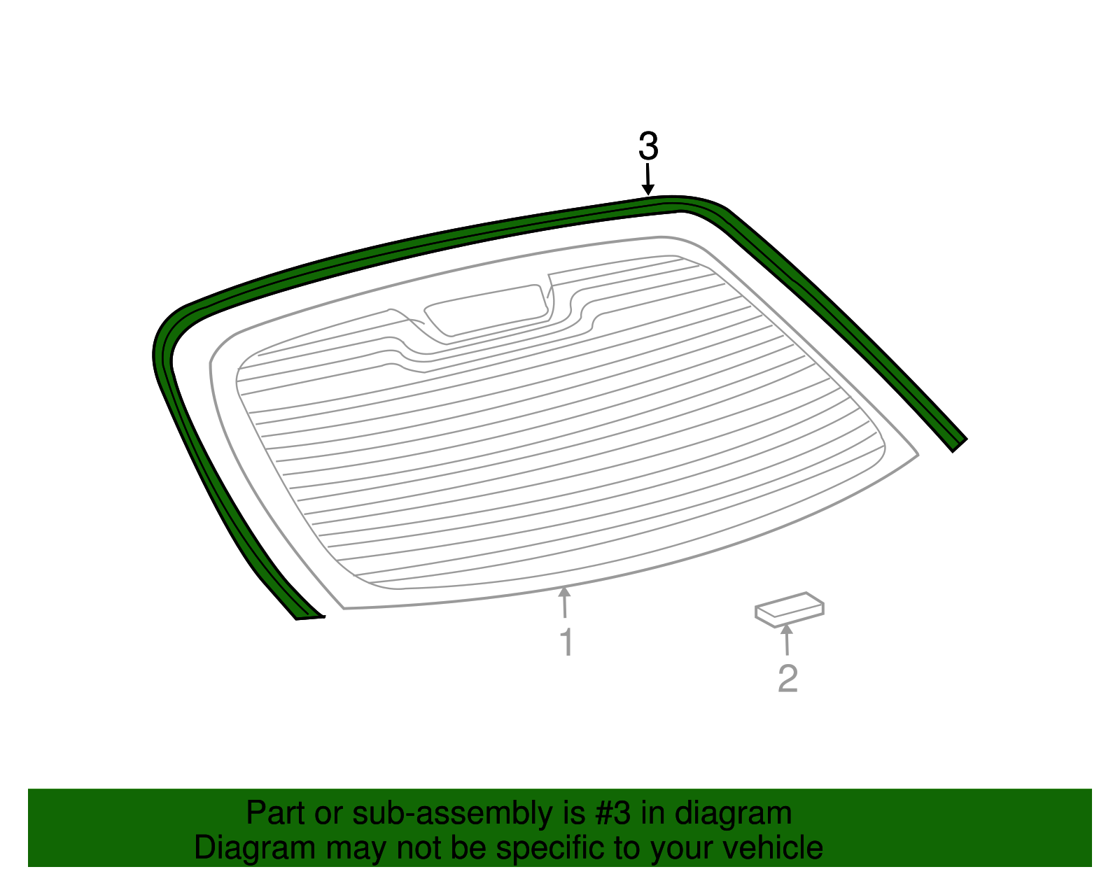 Genuine Window Decor Strip for 2003-2011 Saab 9-3 | Part# 12789697 ...