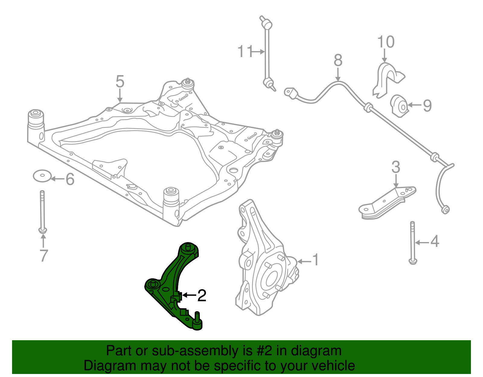 2009-2014 Nissan Murano Front Lower Control Arm (rh) (z51 Murano) 54500 ...