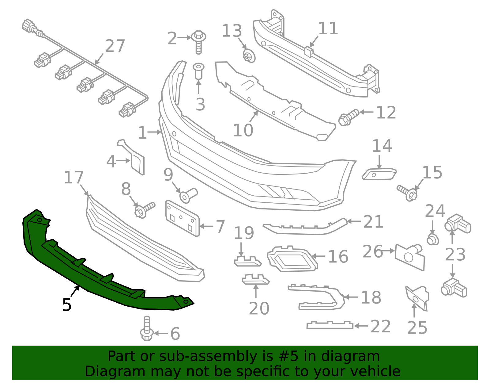 Lower Deflector 5C6-805-903-F-9B9 | OEM Parts Online