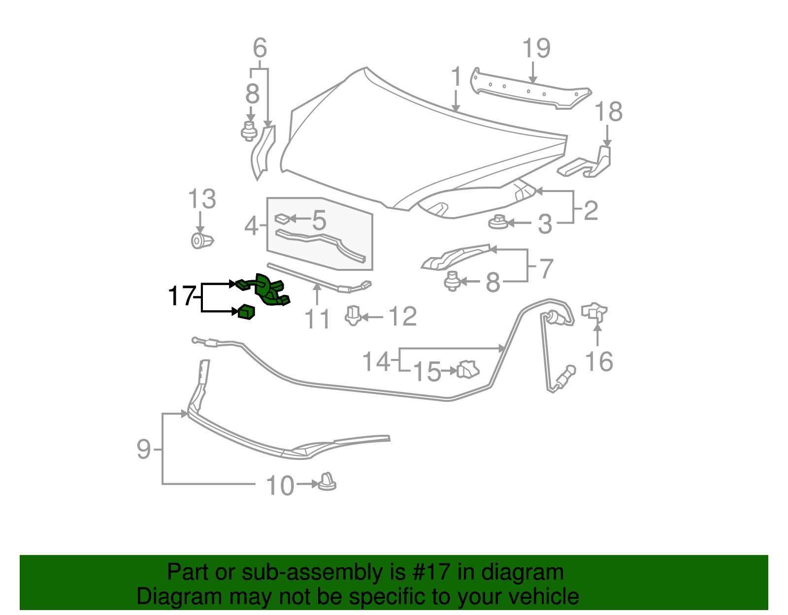 74120-SWA-A01 - Latch 2007-2009 Honda CR-V | Honda Parts Online