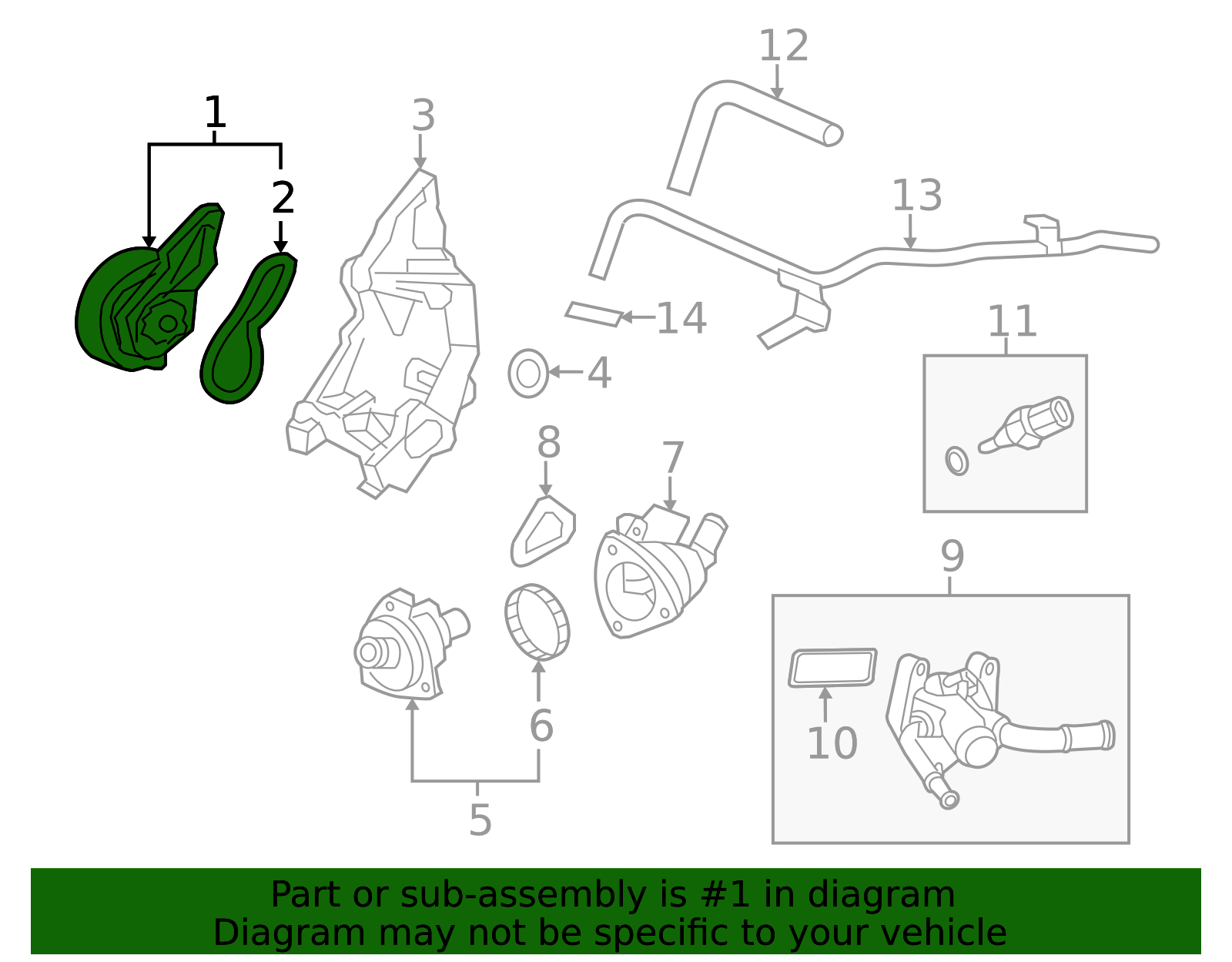 19200-R5A-A01 - High-Quality Engine Water Pump for 2012-2014 Honda CR-V ...