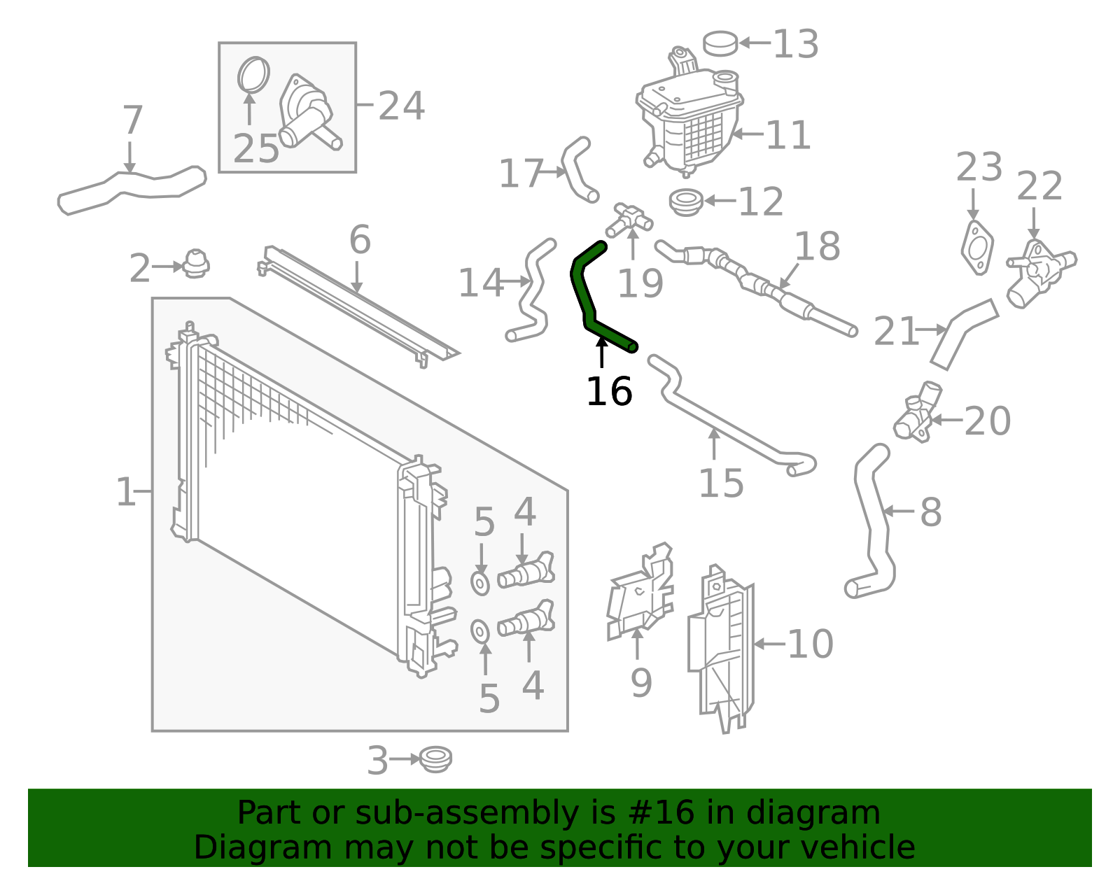 2017-2020 Toyota By-Pass Hose 16267-37090 | MotorMotor