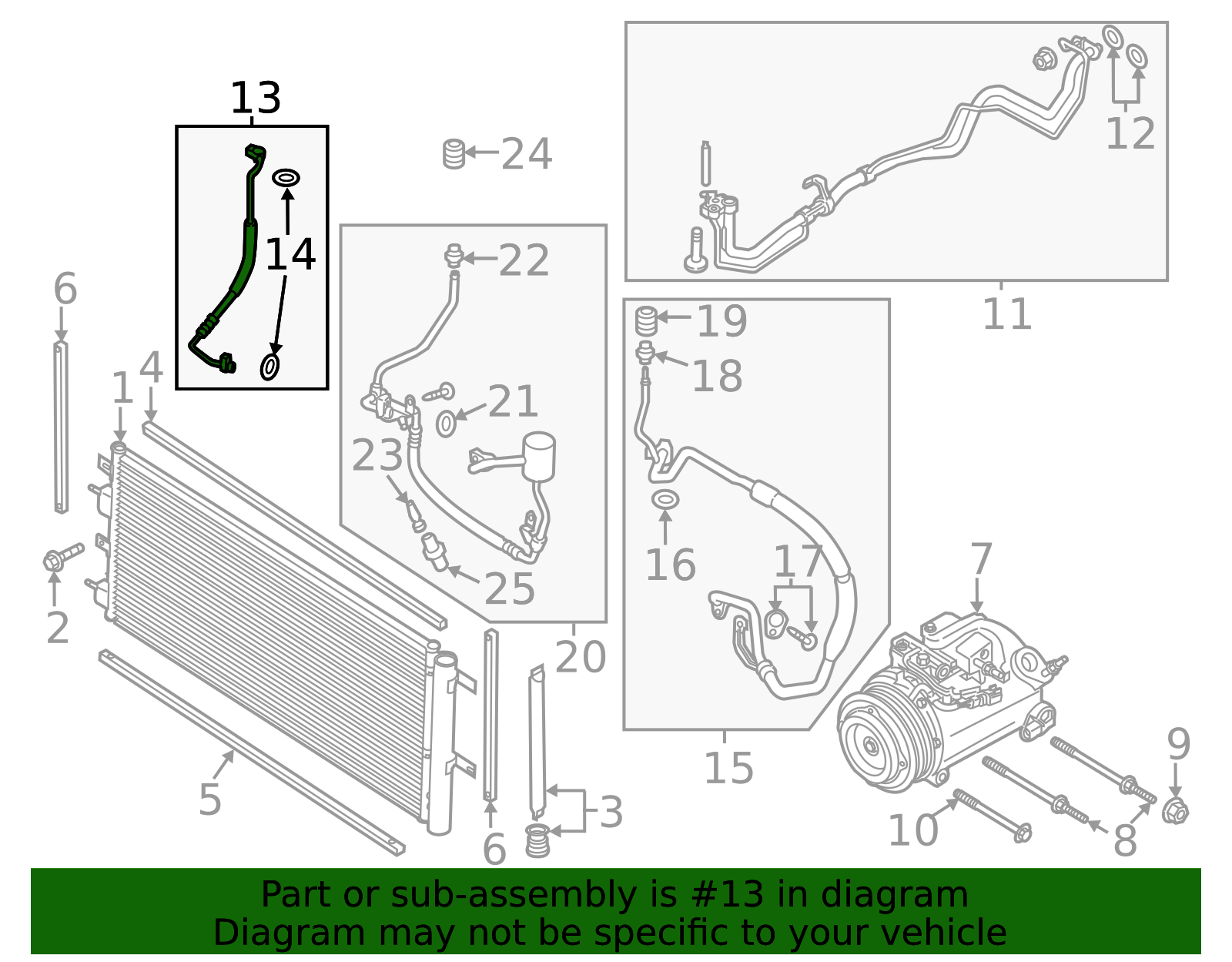 2013-2016 Ford Liquid Hose DG9Z-19835-C | Big 3 Auto Parts