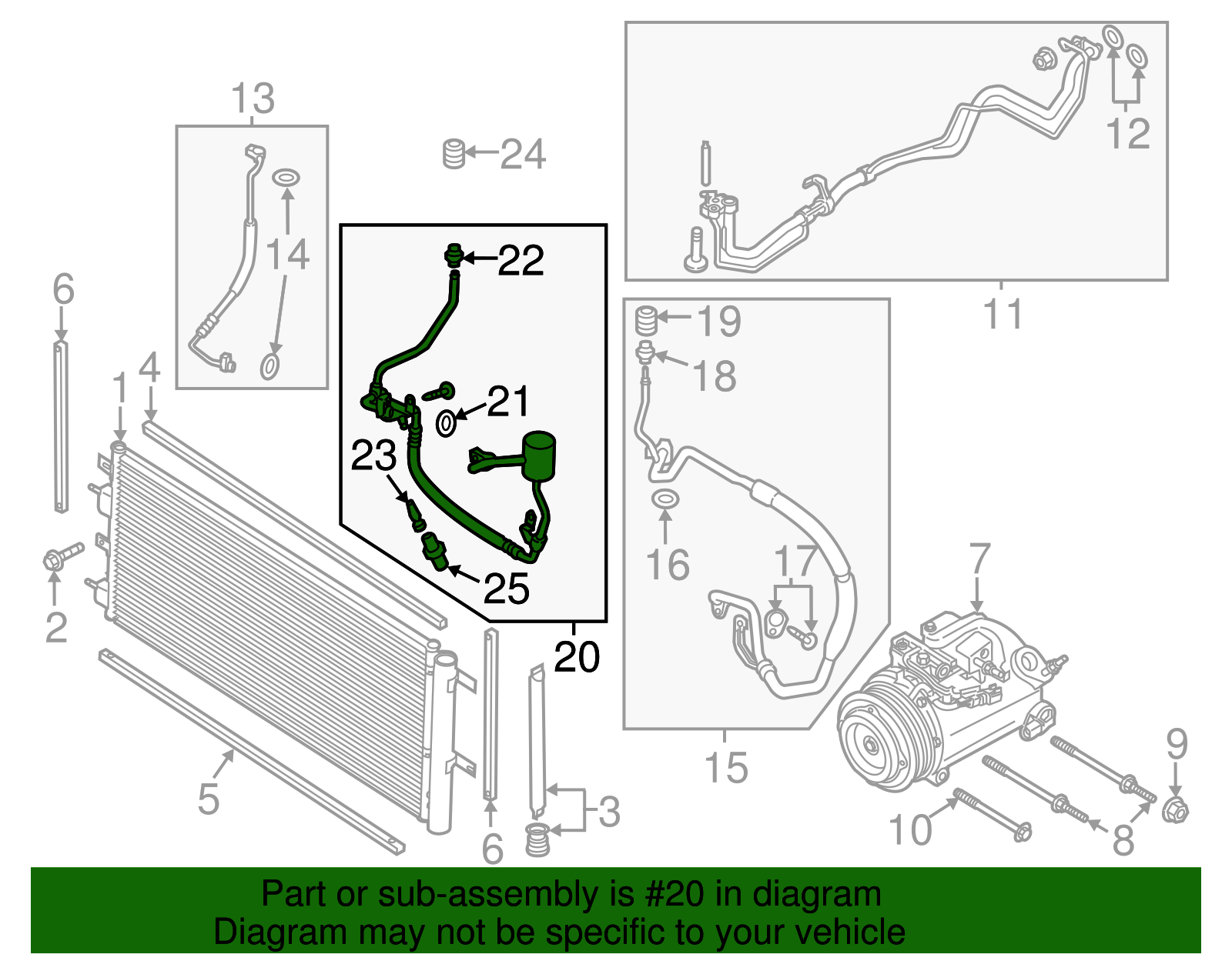 2013-2016 Ford Motorcraft™ Discharge Hose YF-37206 | OEM Parts Online