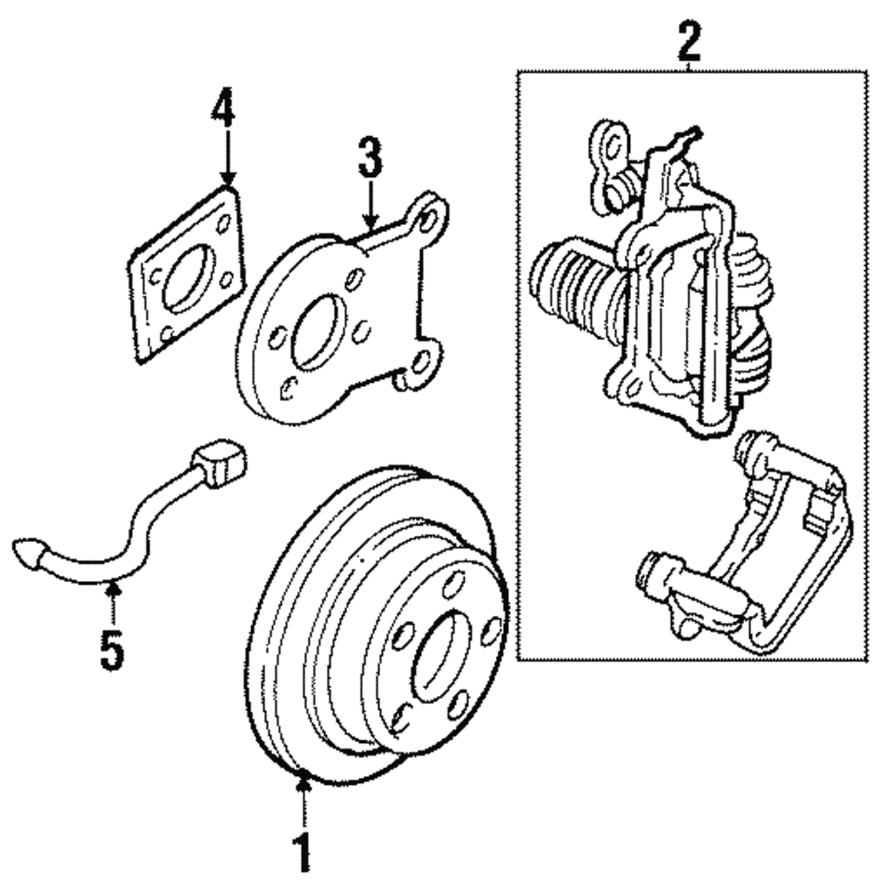 1984-1992 GM Rear Hydraulic Brake Hose Assembly 19173455 | Shop Matick ...
