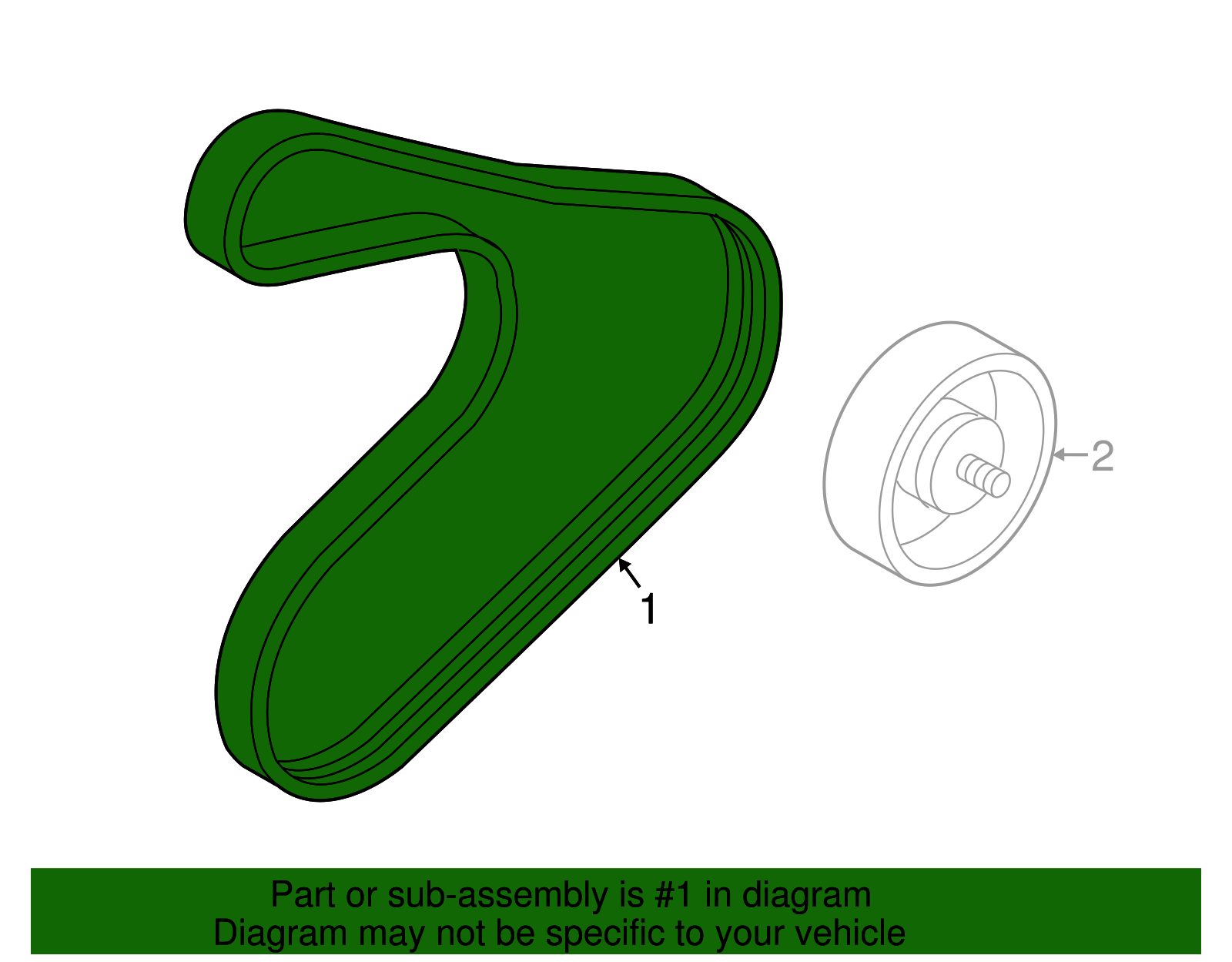 2016-2017 Hyundai Veloster Serpentine Belt 25212-2B080 | World OEM ...