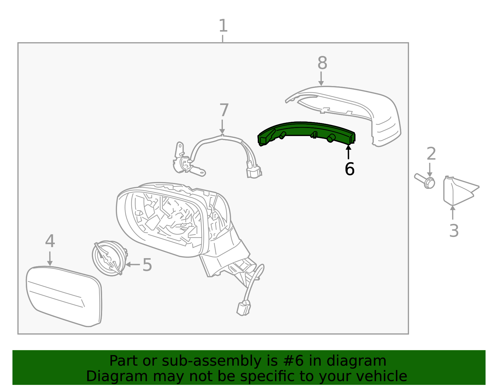 87614-S9000 - Signal Lamp 2020-2025 Kia Telluride | Kia.Parts Store