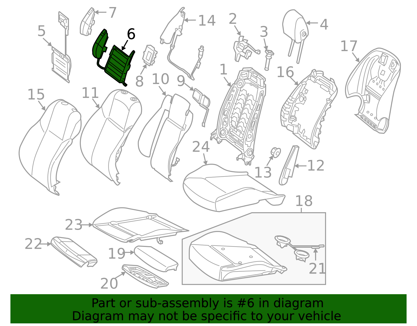 213-800-52-00 - Lumbar Support 2021-2025 Mercedes-Benz | Mercedes-Benz ...