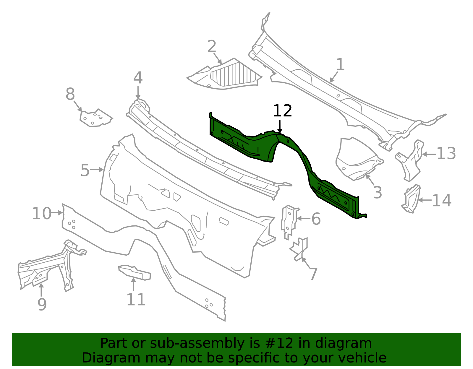 2016-2025 BMW Dash Reinforced 41-00-7-412-972 | BMW Parts Online Hub
