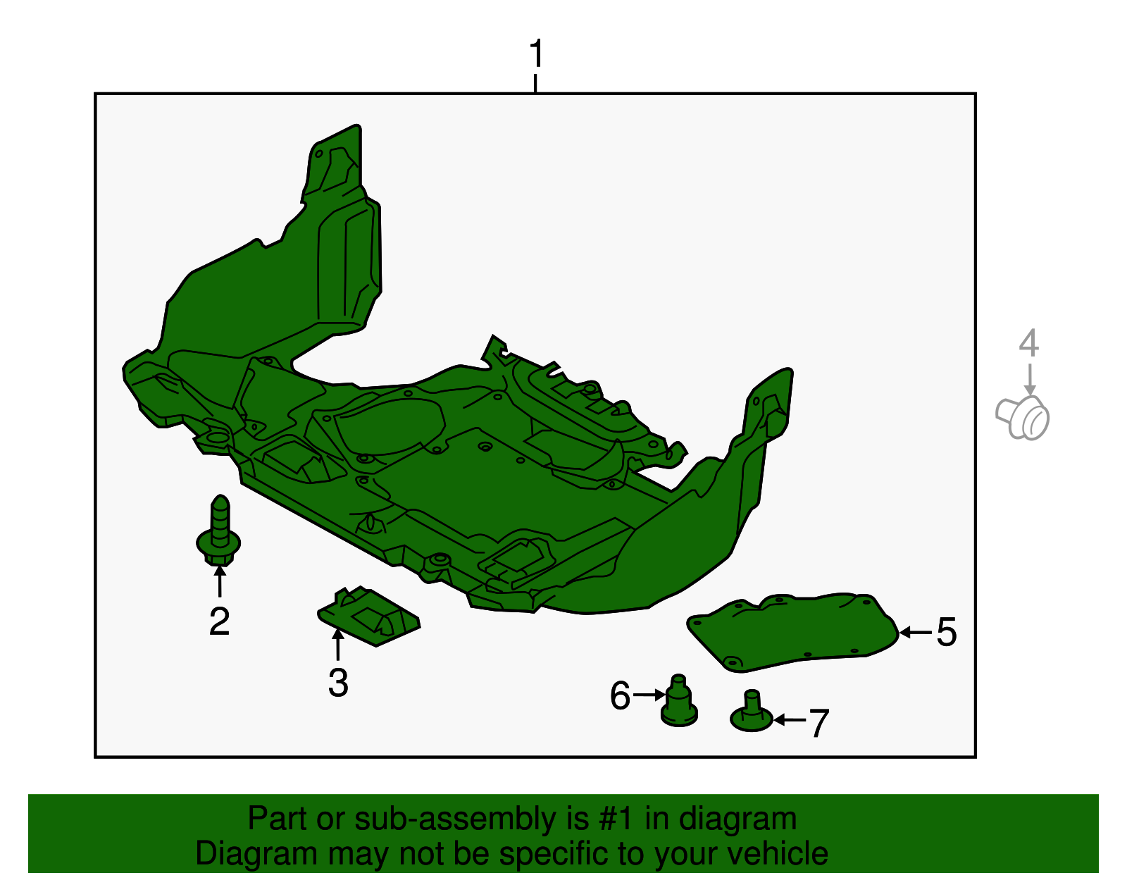 56410SC001 - Under Cover - 2009-2013 Subaru Forester | Subaru Parts Monster