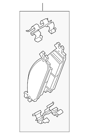 FU2Z-2V001-H Brake Pads Front fu2z2v001h | Fairway Ford OEM Parts