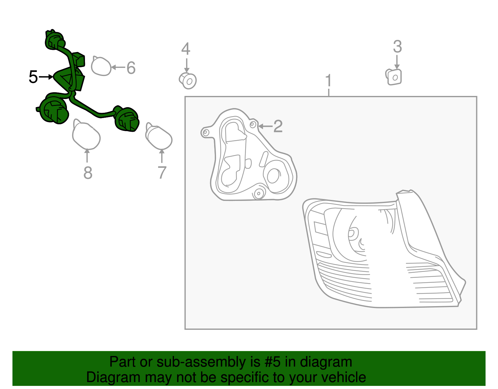 2014-2016 Scion tC Socket & Wire 81555-21330 | Toyota Parts Center