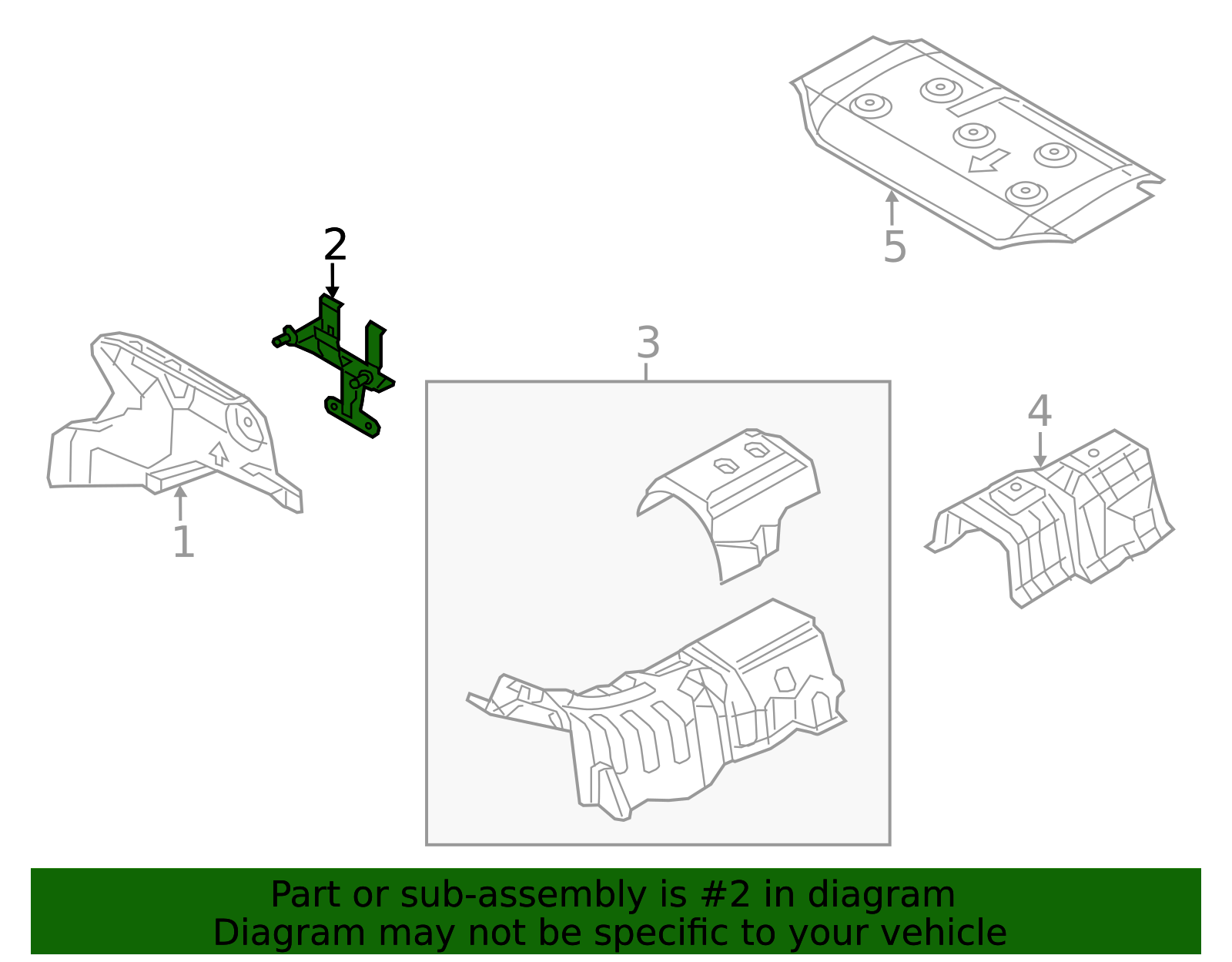 KD53-56-4D0 - Floor Pan Heat Shield Bracket Mazda Parts.US