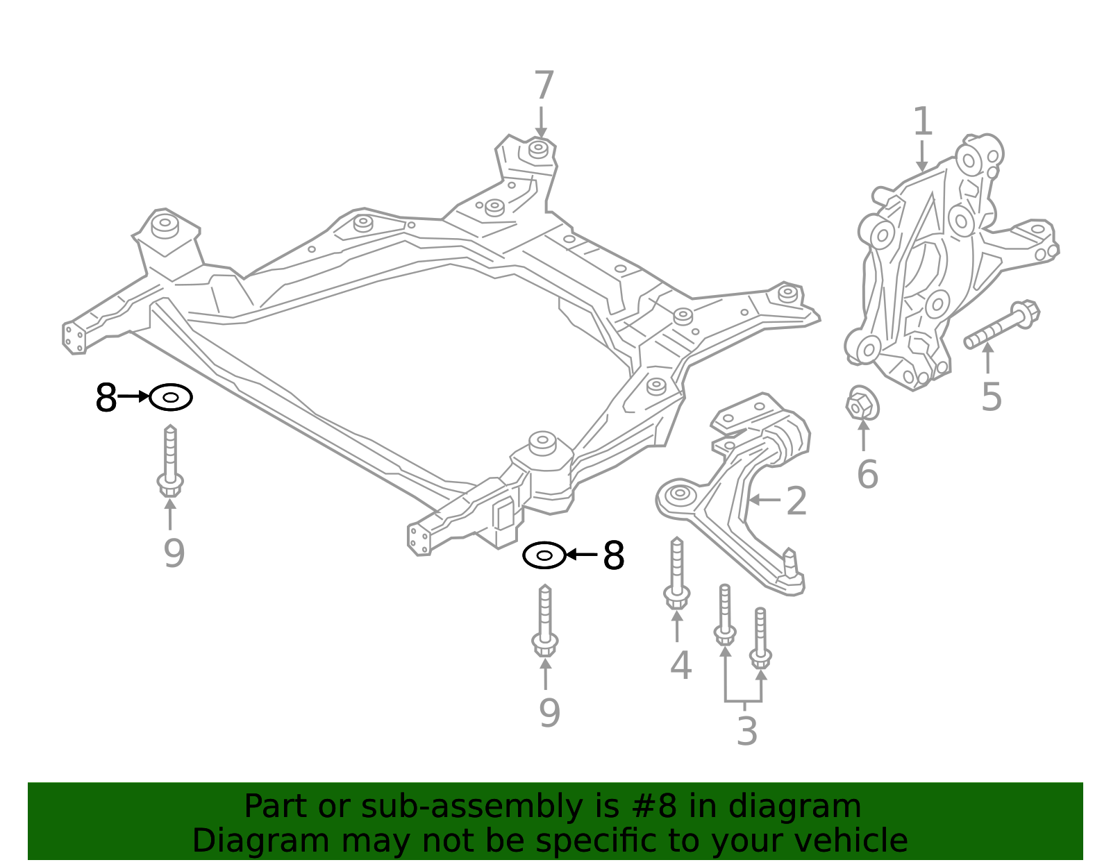 2013-2023 Ford Engine Cradle Shim DG9Z-5400145-B | OEM Parts Online