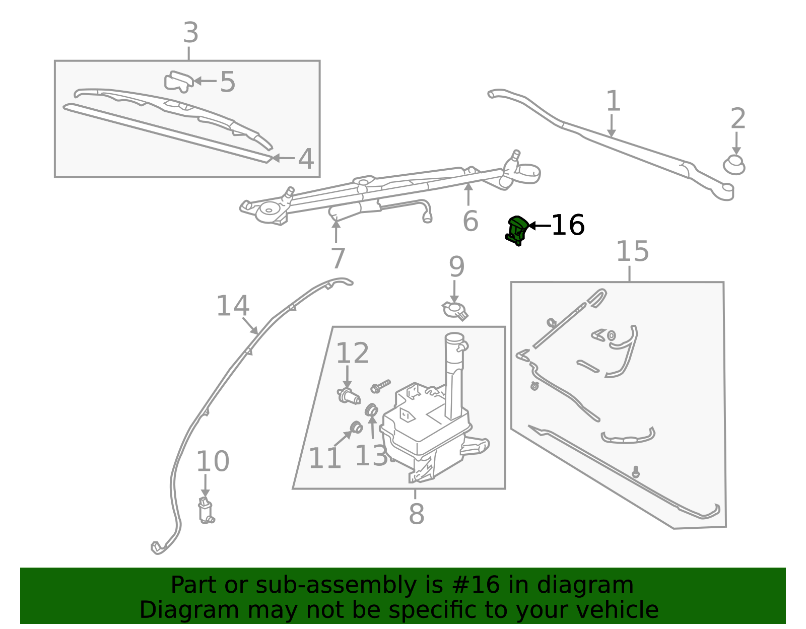 98630-3L000-TLB - High-Quality Windshield Washer Nozzle for 2011 ...