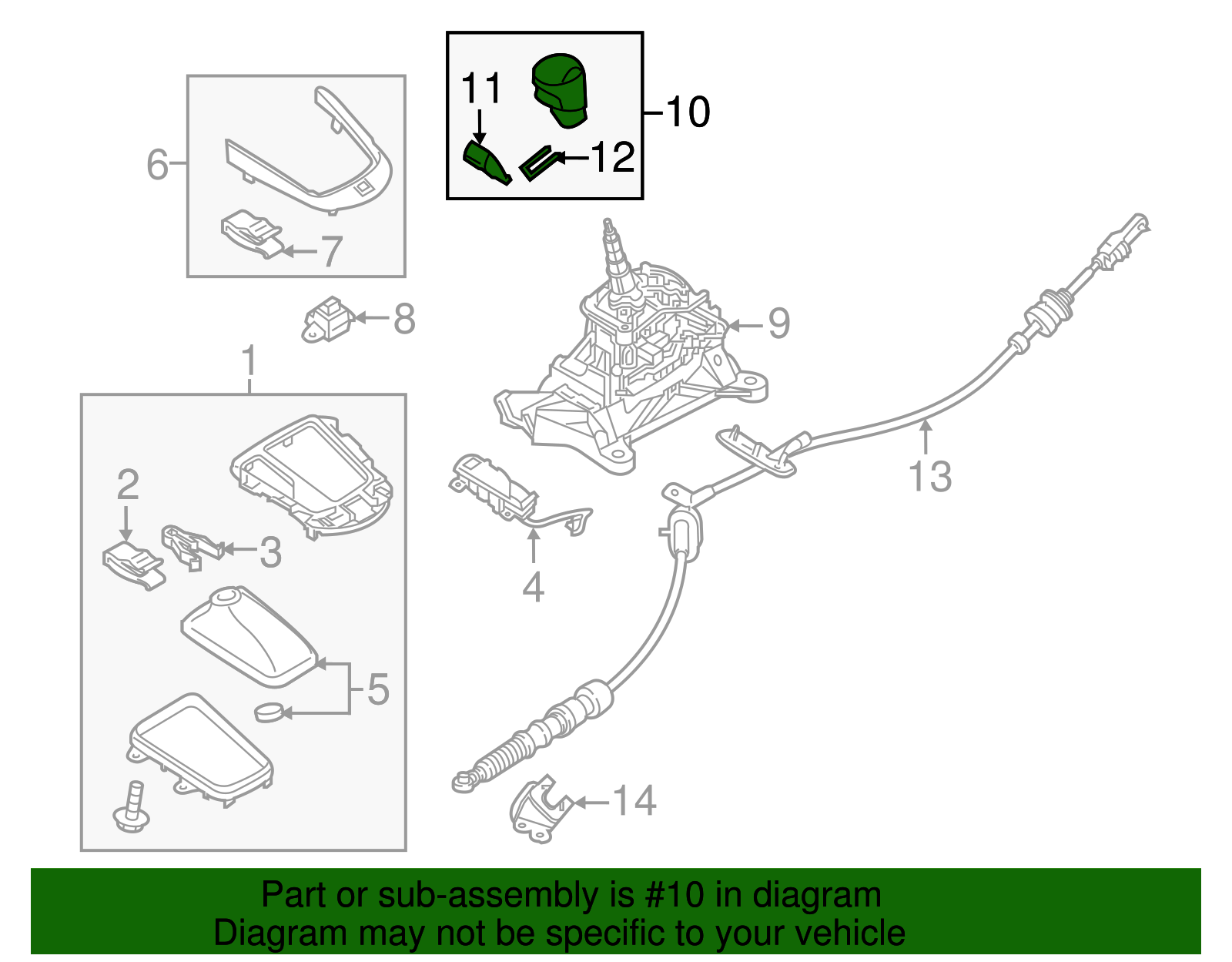 2016-2018 Toyota Shift Knob 33504-WB005 | Toyota Parts Center