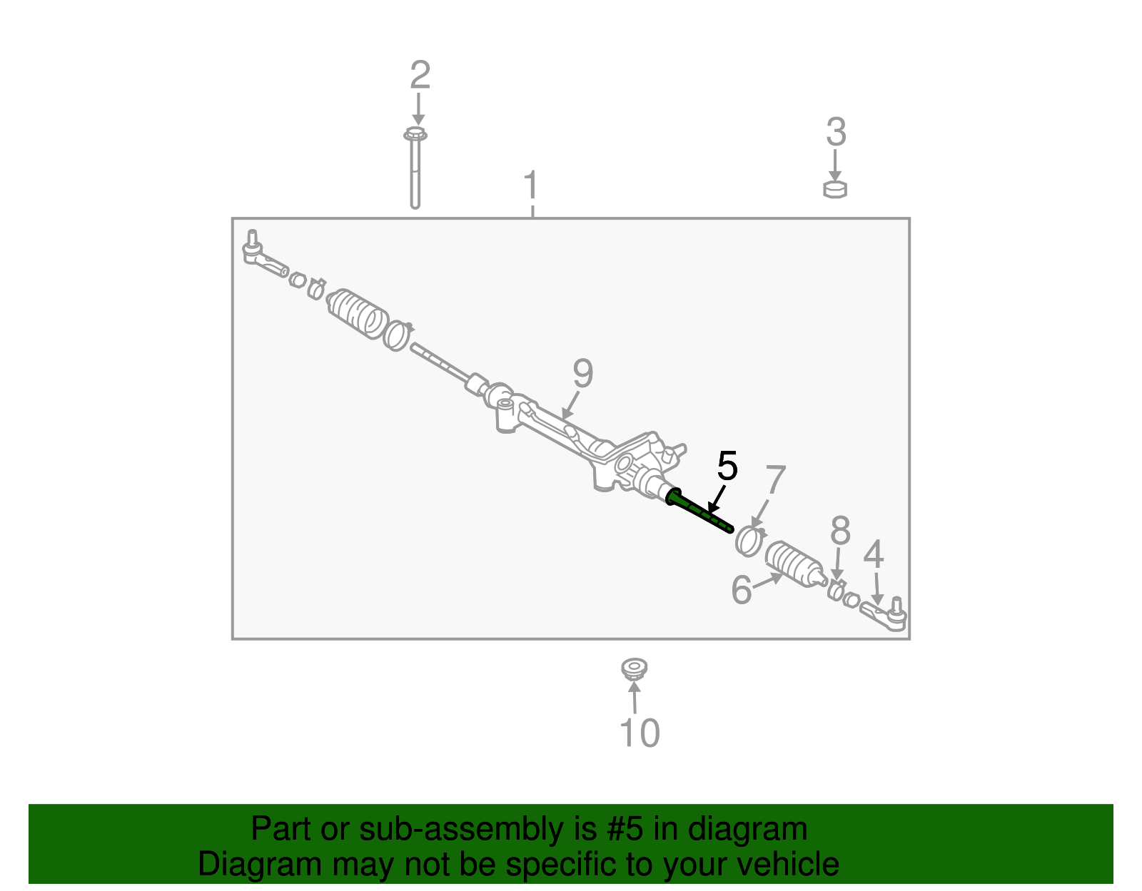2003-2009 Toyota 4Runner Steering Tie Rod End 45503-39265 | Toyota ...