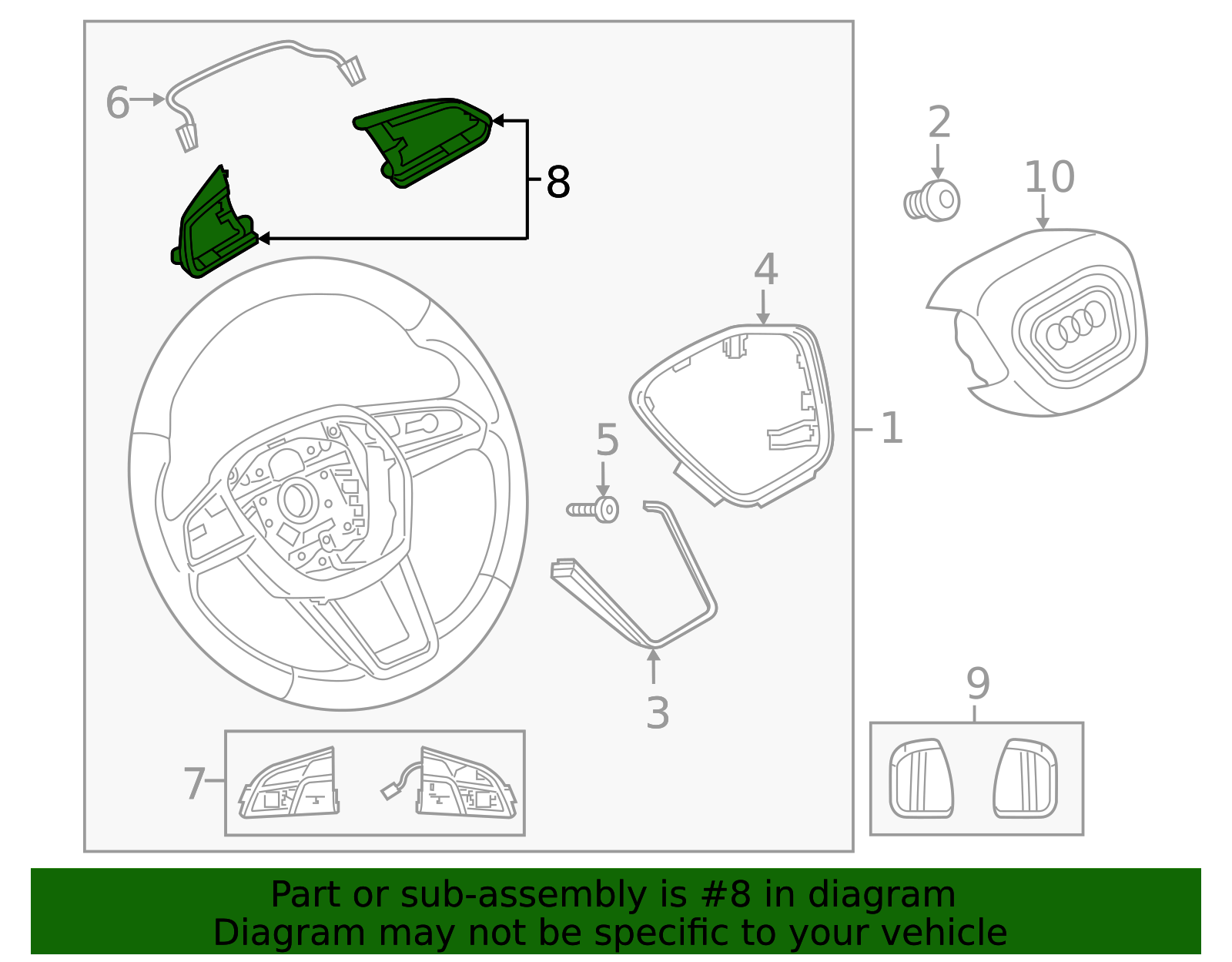 4K0-419-689-3Q7 - Multi Switch Trim 2019-2025 Audi | Audi OEM Parts Guy