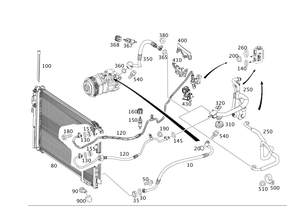 2012 Mercedes-Benz C63 AMG Refrigerant Line 204-830-31-16 | Benz Parts ...