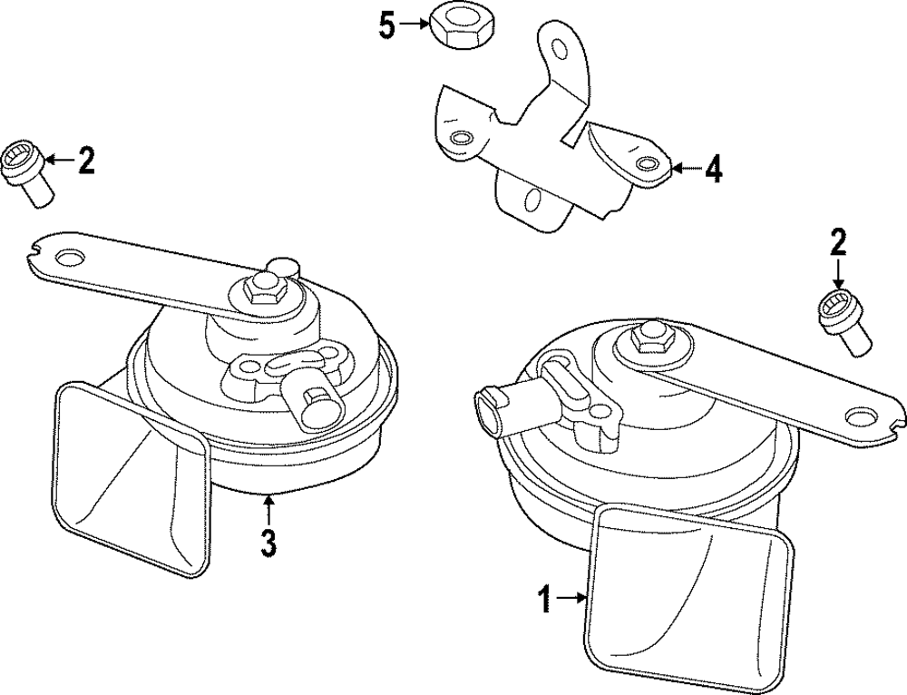 9GT-951-201-A - Horn Bracket 2022-2024 Porsche 911 | Delaware Porsche Parts