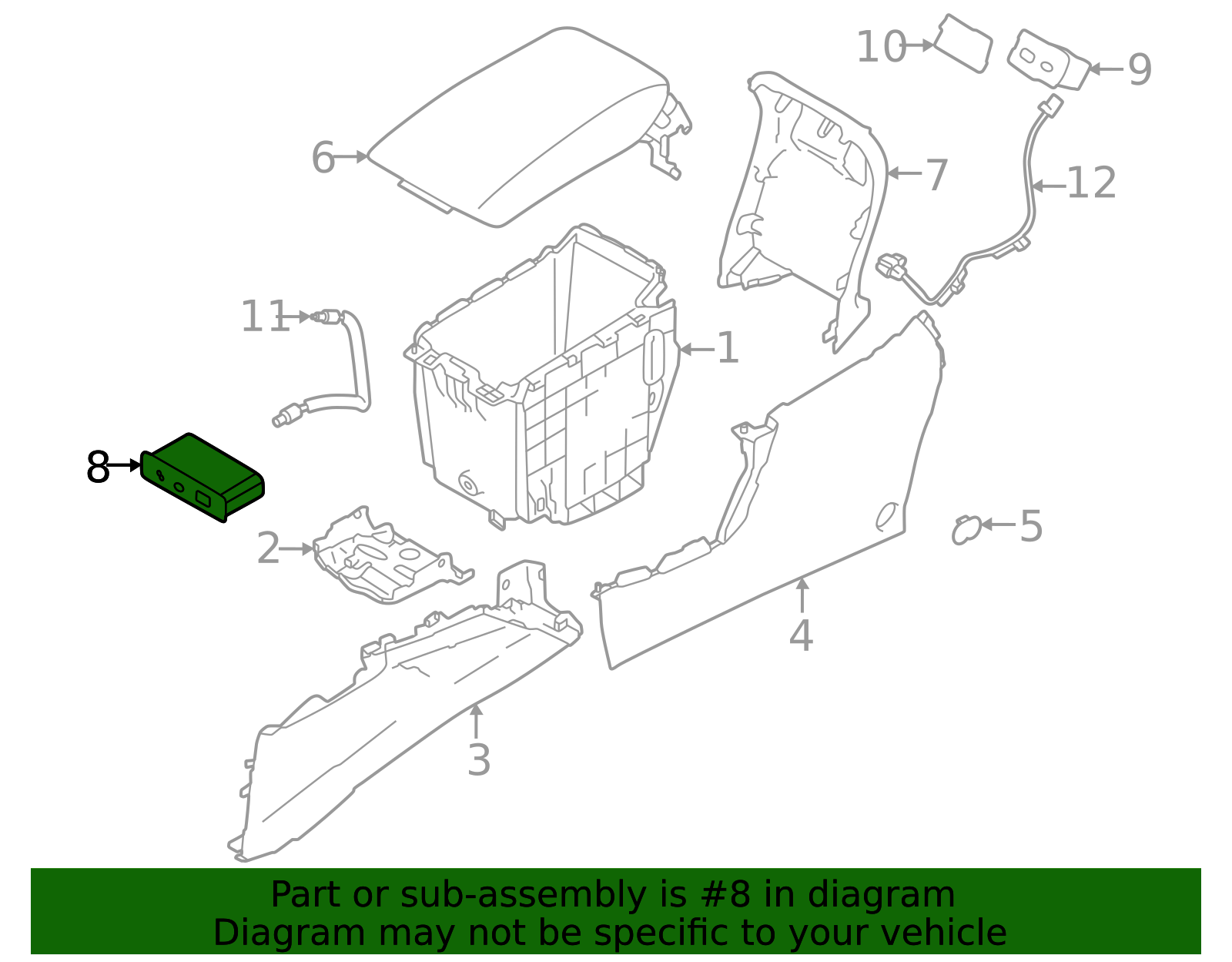 86257FN210 - 2024 Subaru - Auxiliary Outlet | Subaru Parts HQ