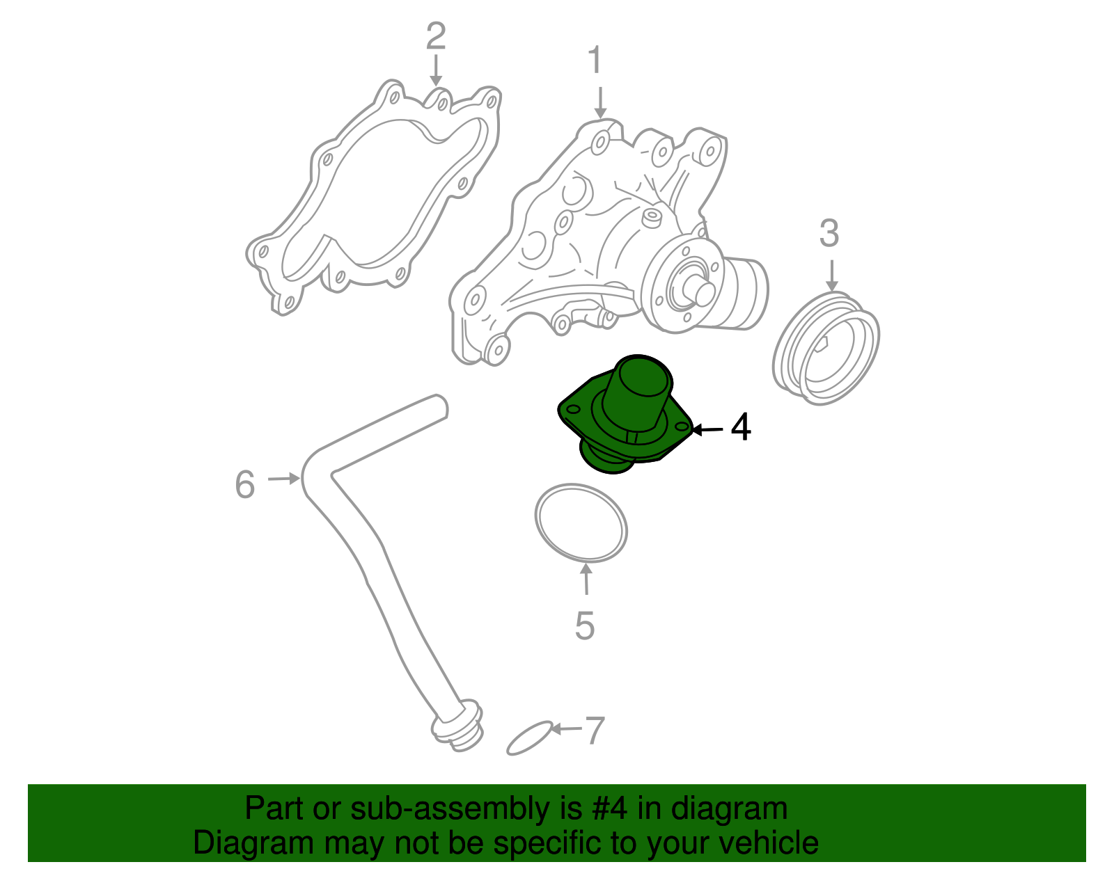 2003-2010 Ford Engine Coolant Thermostat Kit 3C3Z-8575-AA | OEM Parts ...