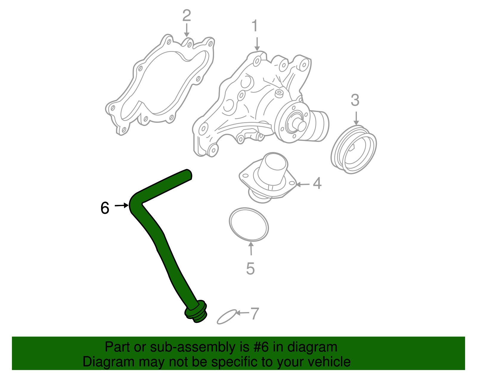 2003-2010 Ford Thermostat Housing 3C3Z-8592-AB | Ford OEM Parts Outlet