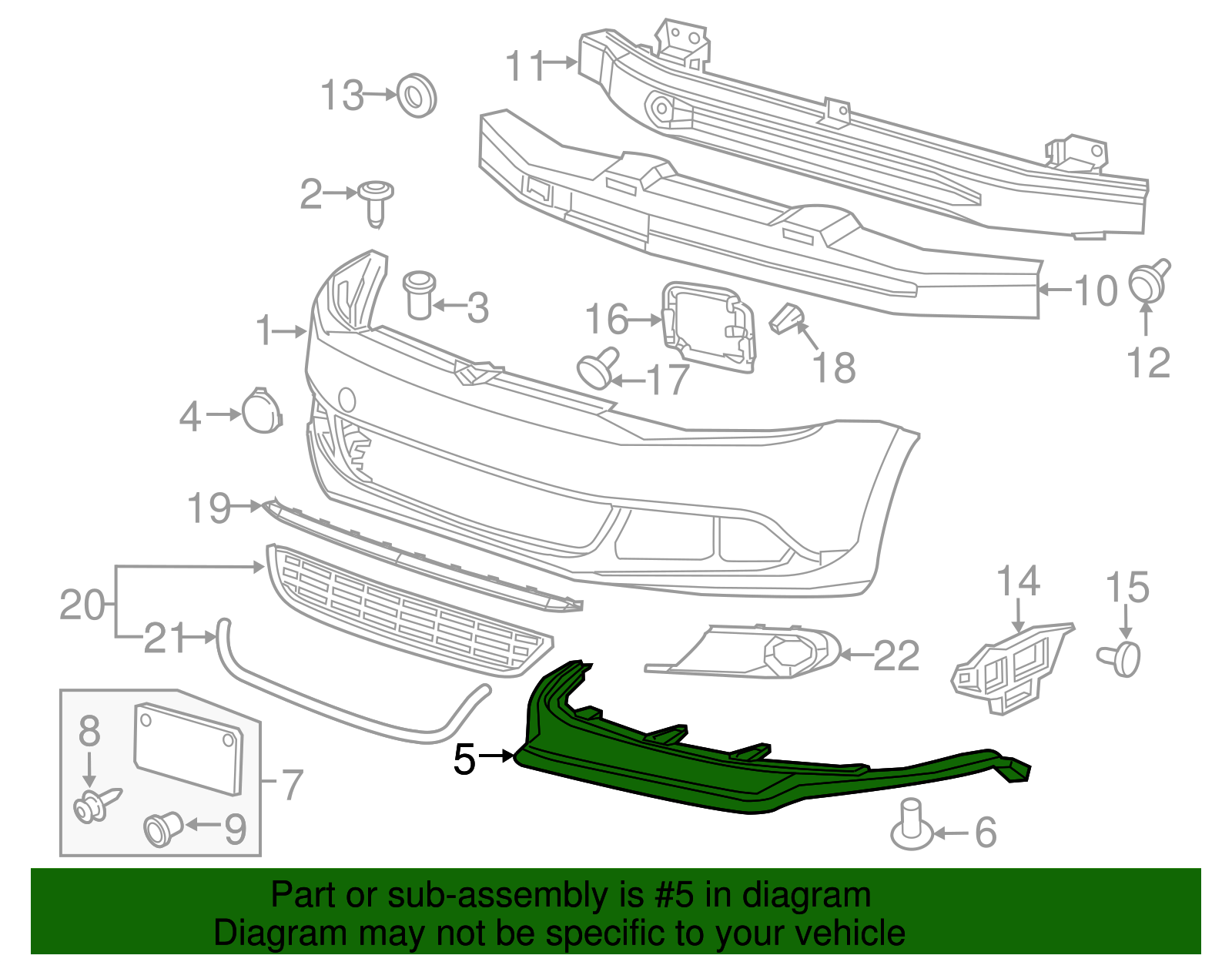 2012-2015 Volkswagen Jetta Lower Deflector 5C6-805-903-A-9B9 | OEM ...