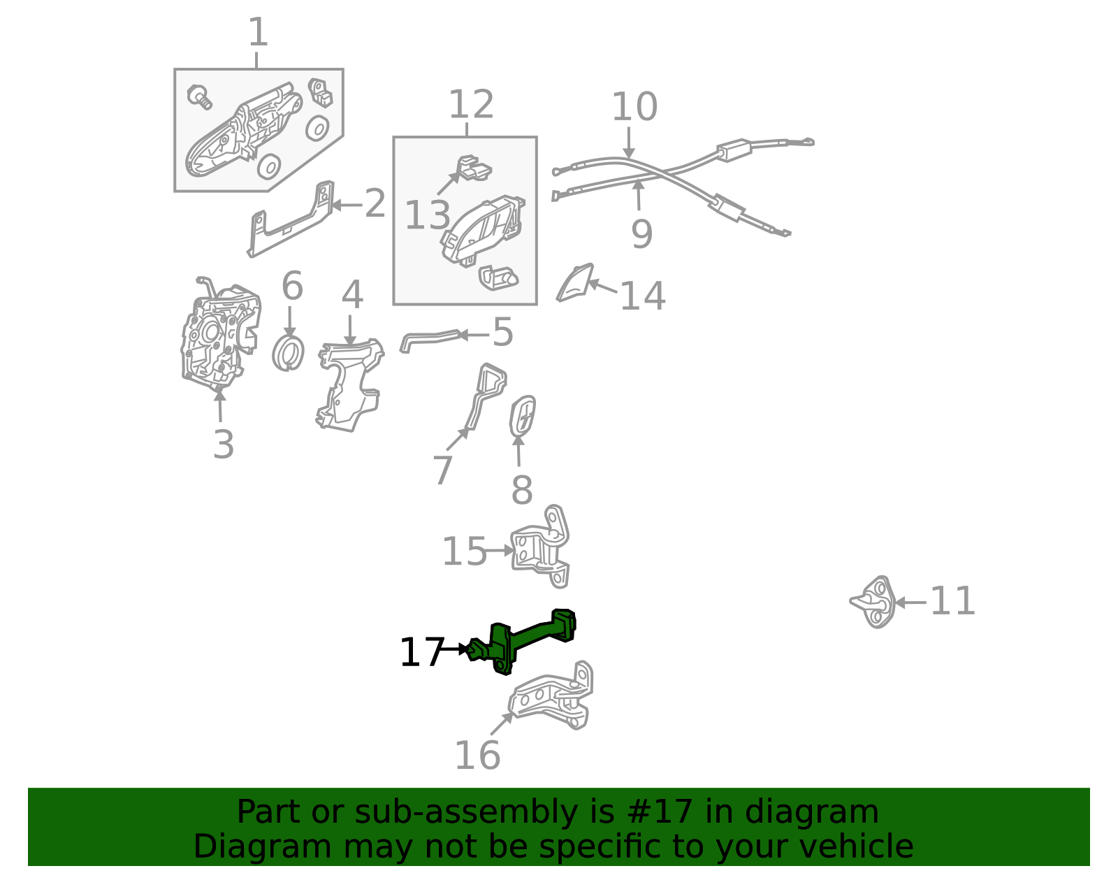 72880-TM8-A01 - High-Quality Door Check for 2010-2014 Honda Insight ...