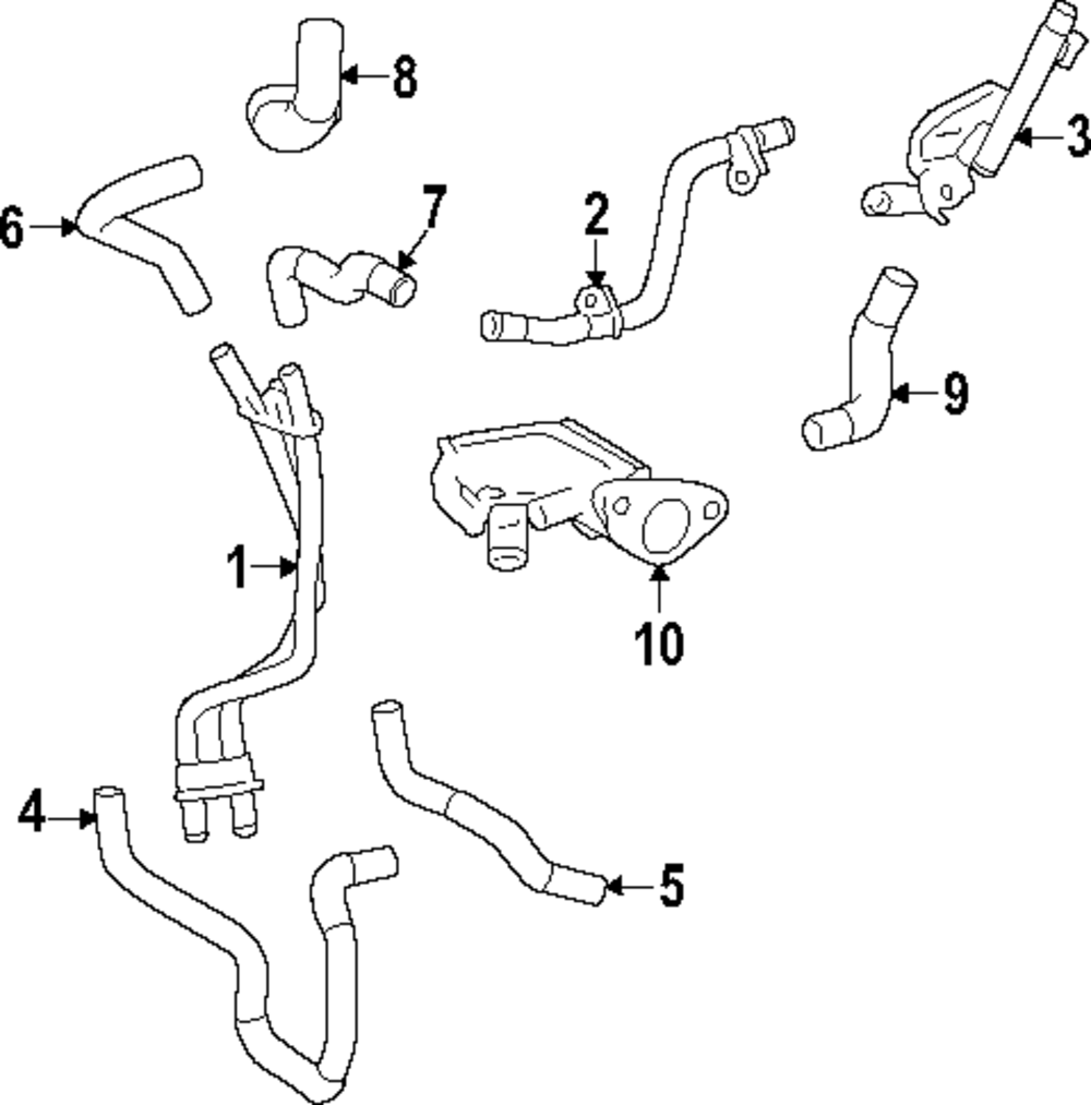 16267-F4010 - 2022-2024 Toyota - By-Pass Hose | Nucar Toyota Parts