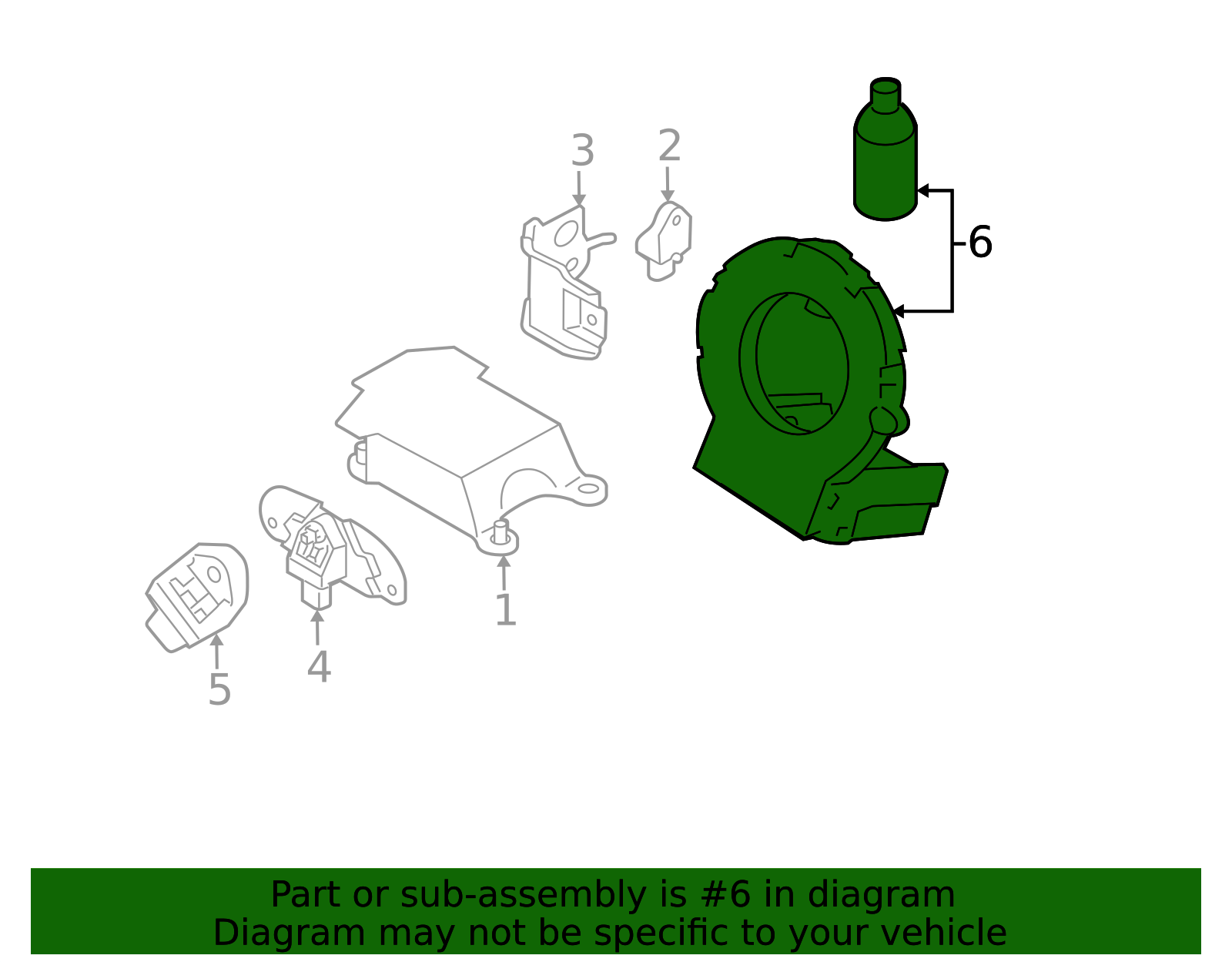 2010-2024 Subaru Angle Sensor 27549AL000 | Subaru Parts Guys