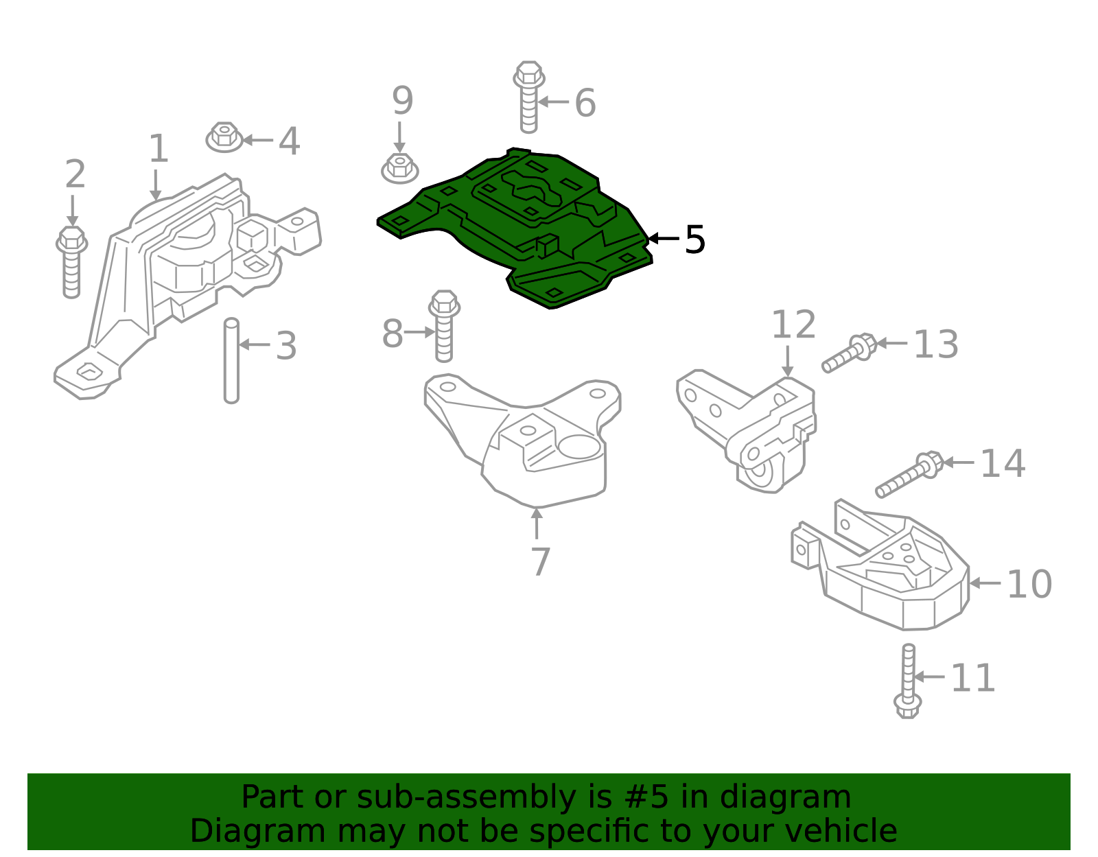 2019-2023 Ford Transit Connect Trans Mount KV6Z-6068-B | OEM Parts Online