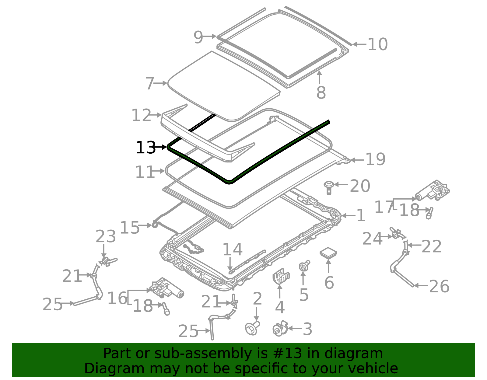 2018-2025 Volvo S90 Air Deflector Seal Strip 31434637 | TascaParts.com