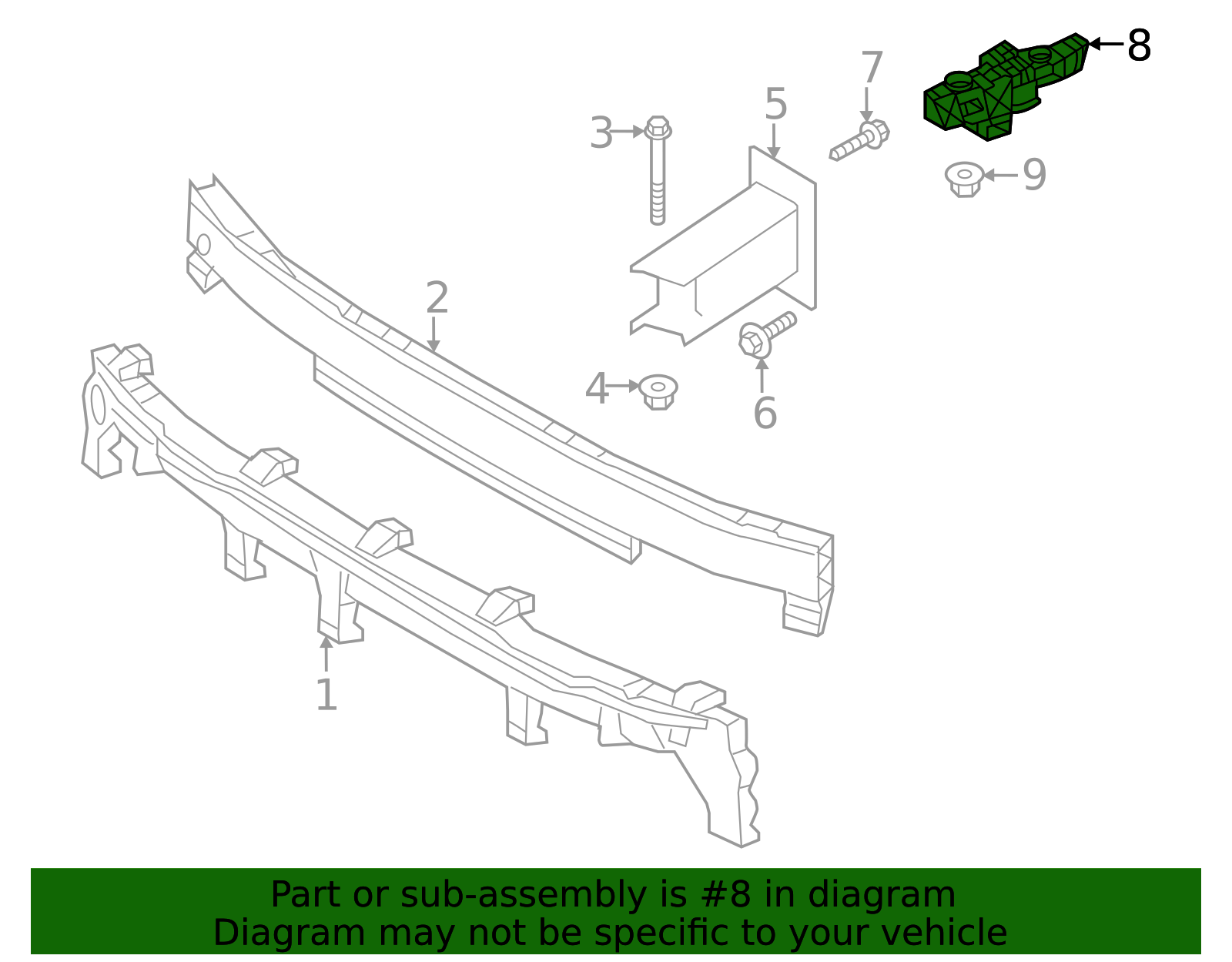 2018-2025 Audi Side Support 80A-807-284-A | Audi USA Parts
