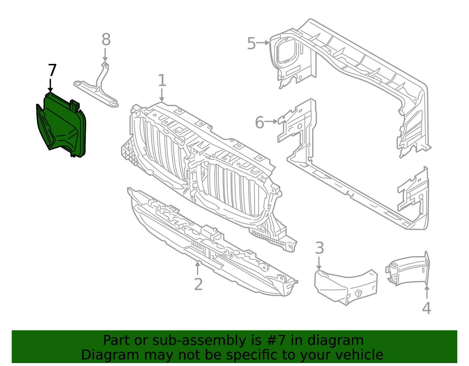 51-74-8-066-058 - Side Duct 2018-2021 BMW | BMW Auto Parts Warehouse