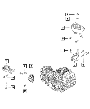 68264479AA - Engine Mount Bracket The Official Mopar eStore