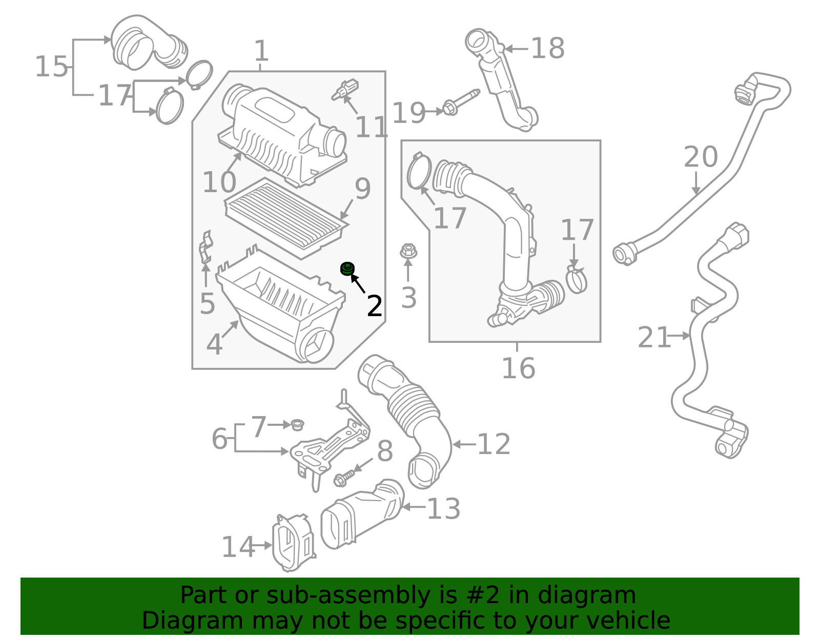 2025 Lincoln Aviator Air Cleaner Assembly Grommet F2GZ-17C431-B | Ford ...