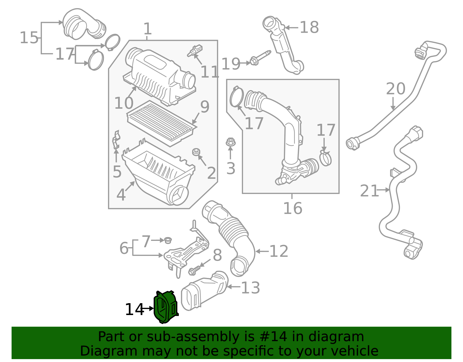 Engine Air Intake Hose L1MZ-9A675-A | Miracle Ford Parts