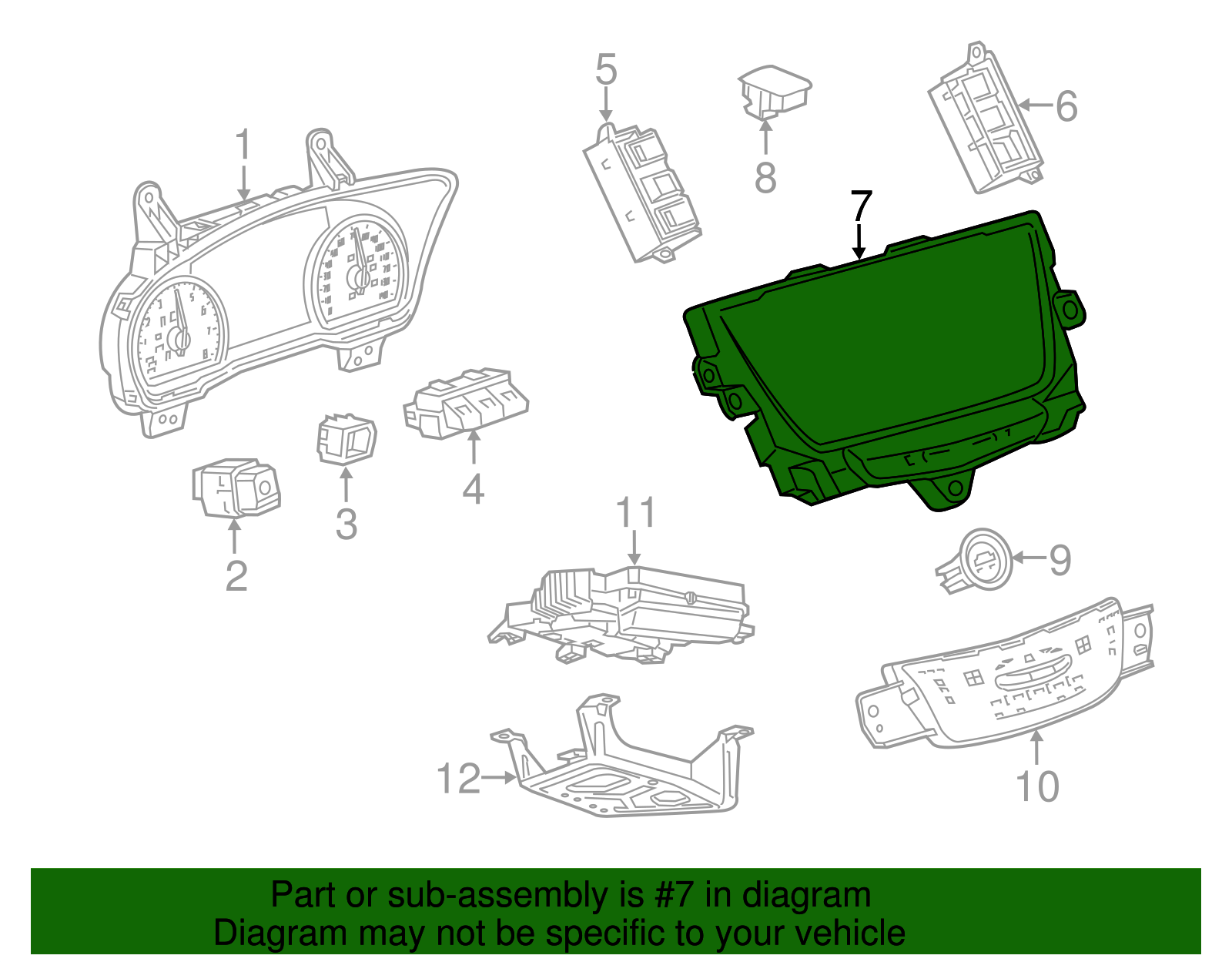2021-2025 Cadillac Display Unit 86551180 | Applegate Chevrolet Parts