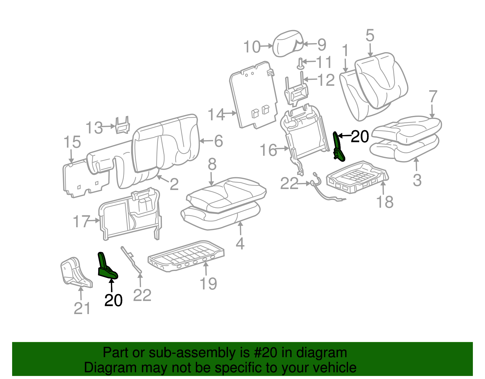 2004-2007 GM Latch Assembly 88978728 | Shop Matick Buick GMC