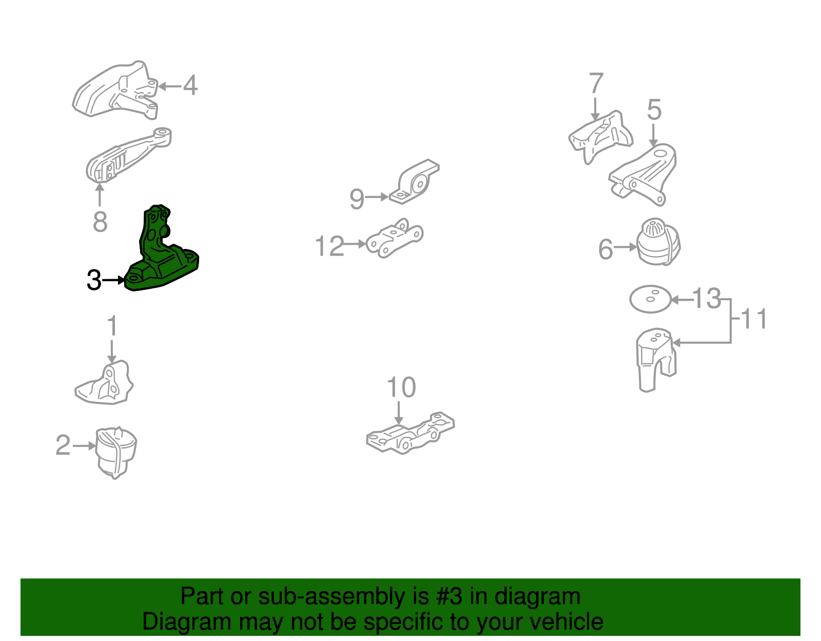 2007-2014 Volvo XC90 Side Mount 30793797 | OEM Euro Parts