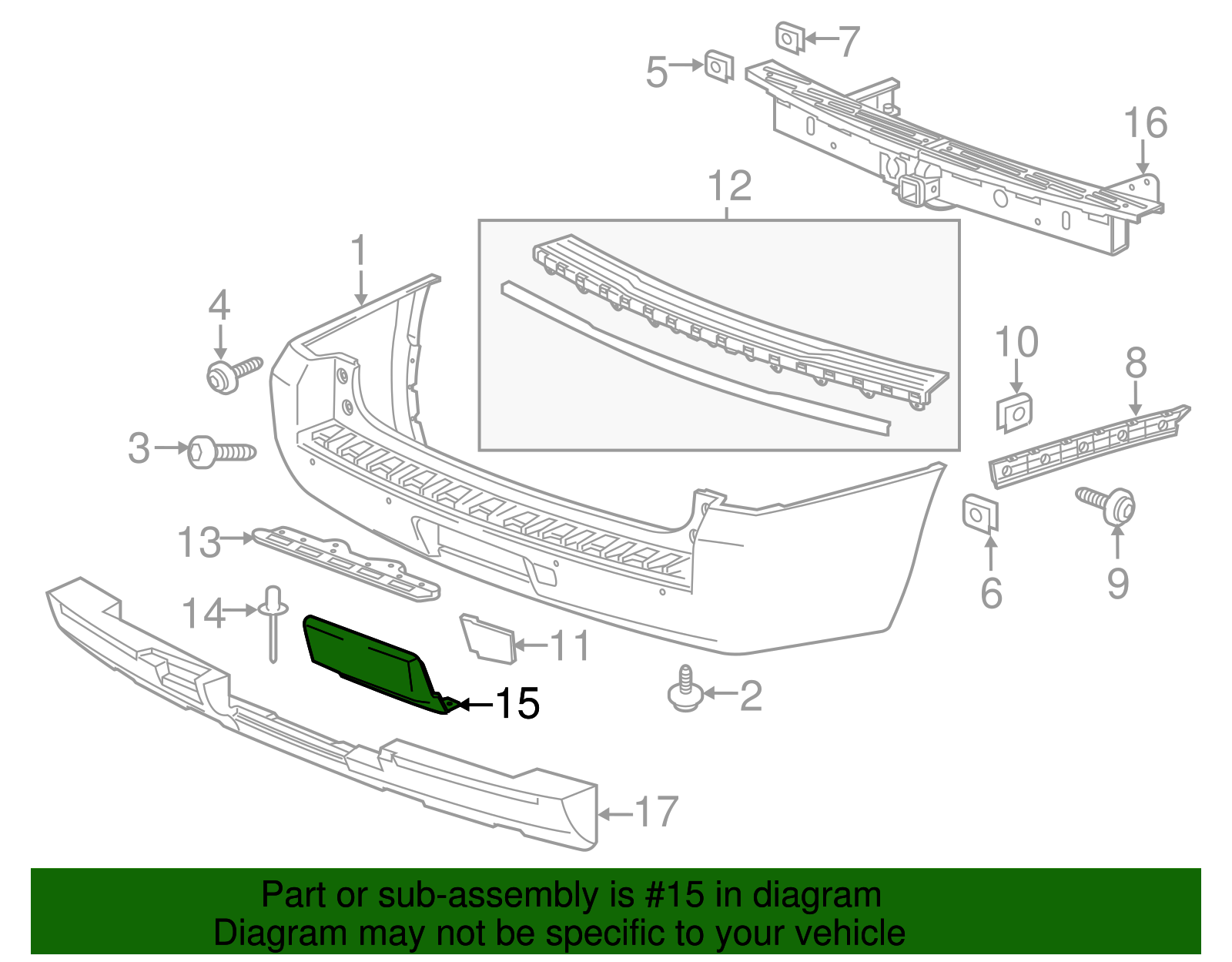 2015-2020 Chevrolet Htch Cover (paintable) 23142973 | OEM GM Parts