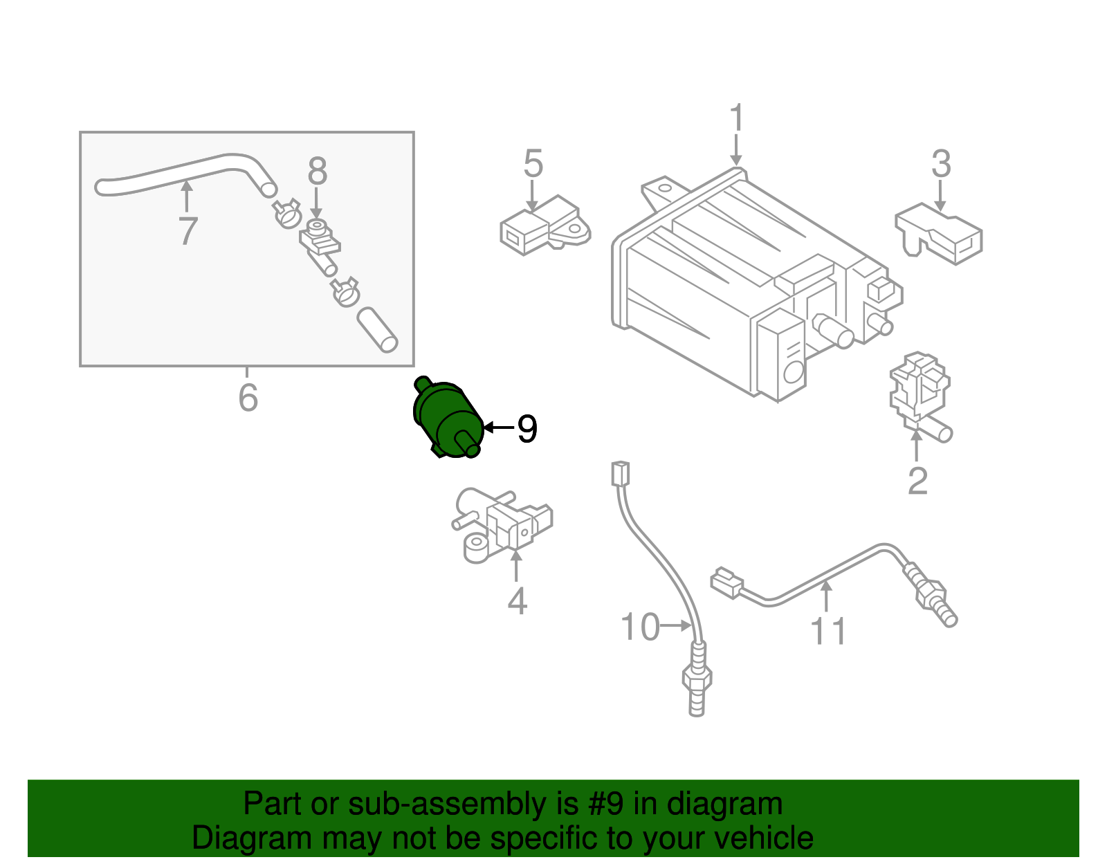 2011-2020 Infiniti Vacuum Valve 14958-EM30A | Infiniti of Orland Park