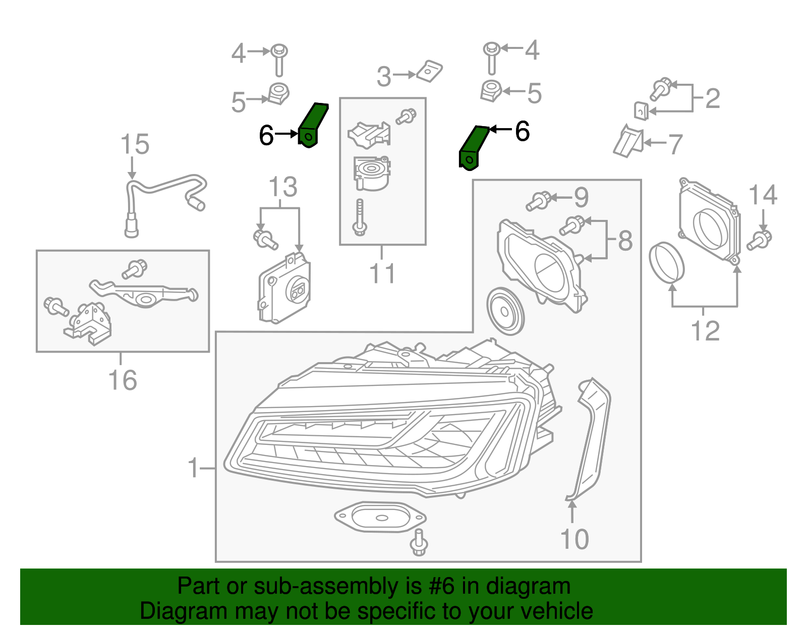 4H0-941-455 - Lower Bracket 2015-2018 Audi | Audi OEM Parts Guy