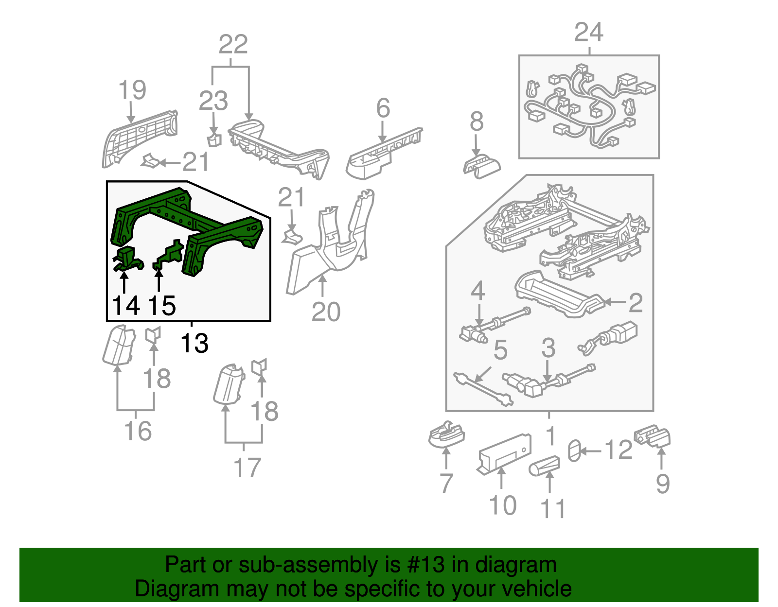 81275-SHJ-A63 - Pedestal | Honda Car Parts Direct