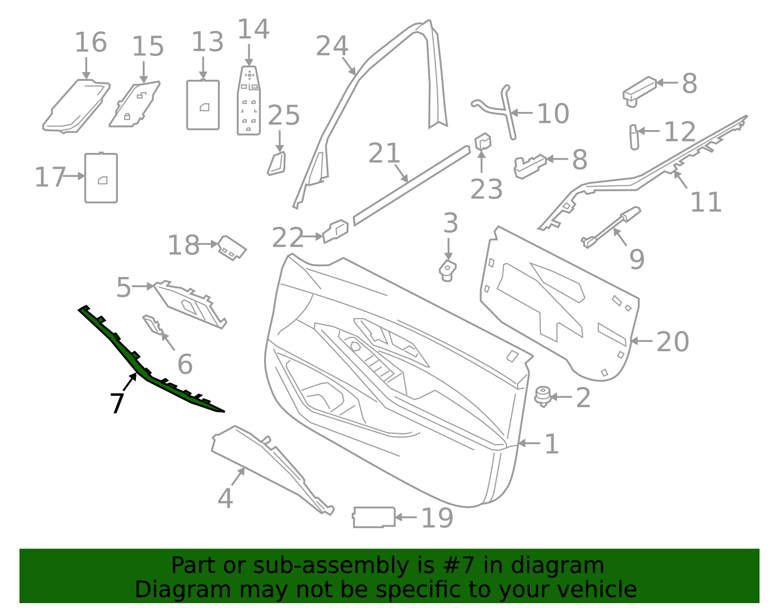 51417479266 - 2019-2021 BMW Trim Molding (51-41-7-479-266) | BMW of ...